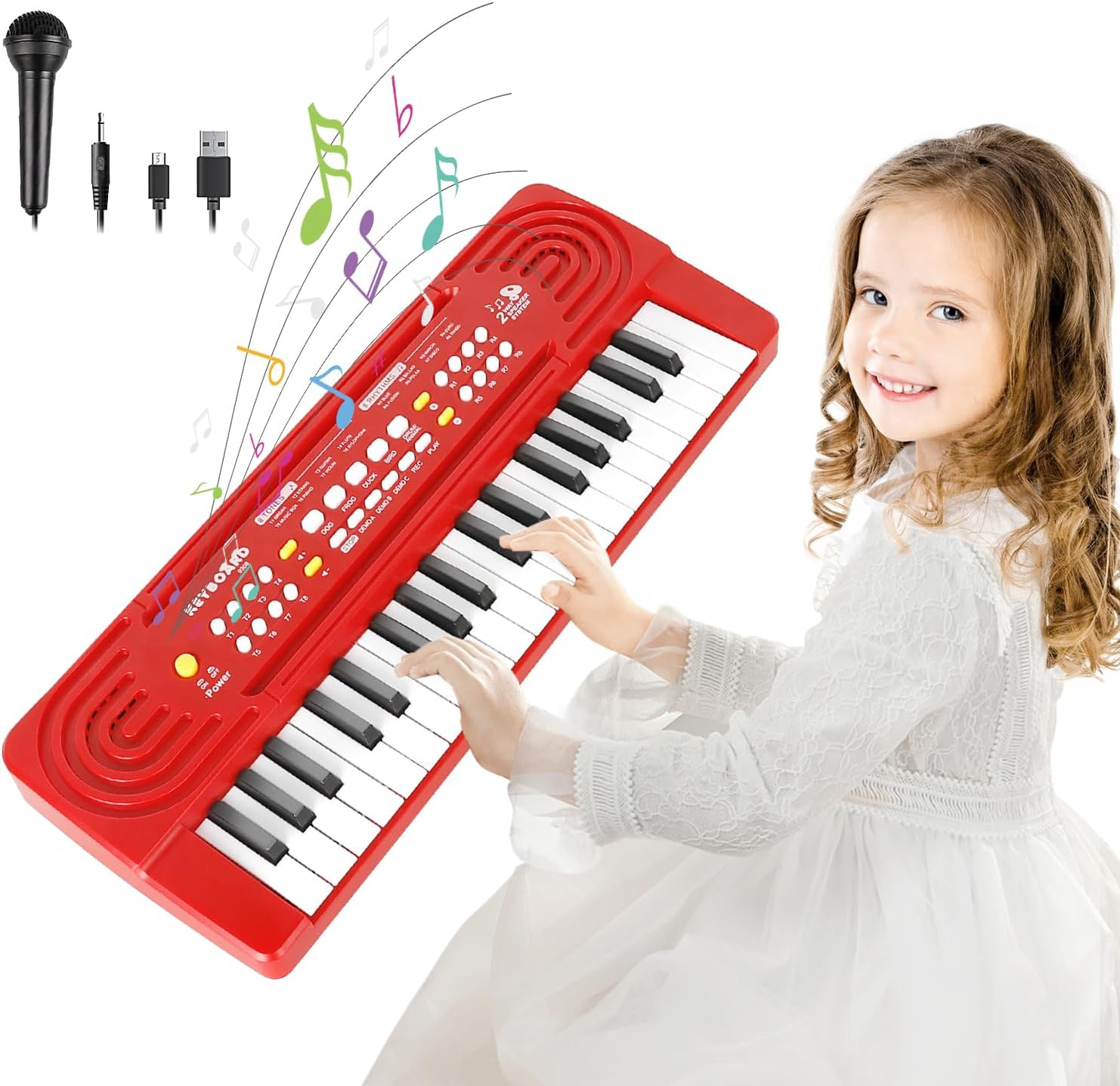 Kids Toy Piano Keyboard for Kids Music Toys for 3+ Year Old Electronic ...
