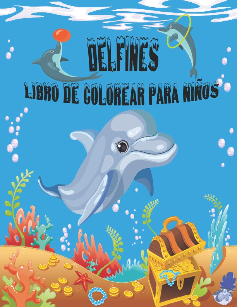 Buy Delfines Libro de colorear para niños: Diseños de delfines ...