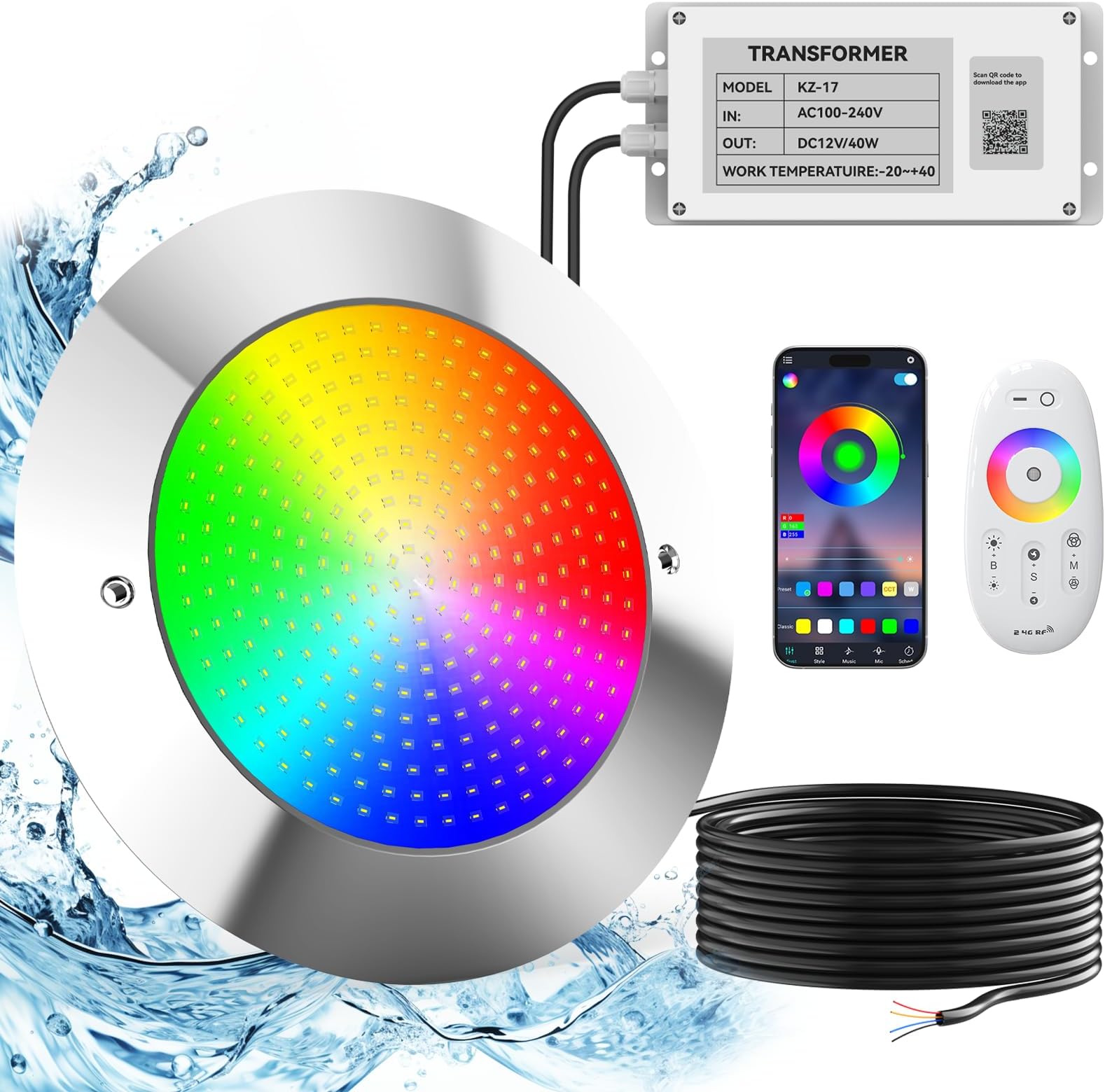 Amazon.com : Pool Lights for Inground Pool LED Pool Lights 10 Inches ...