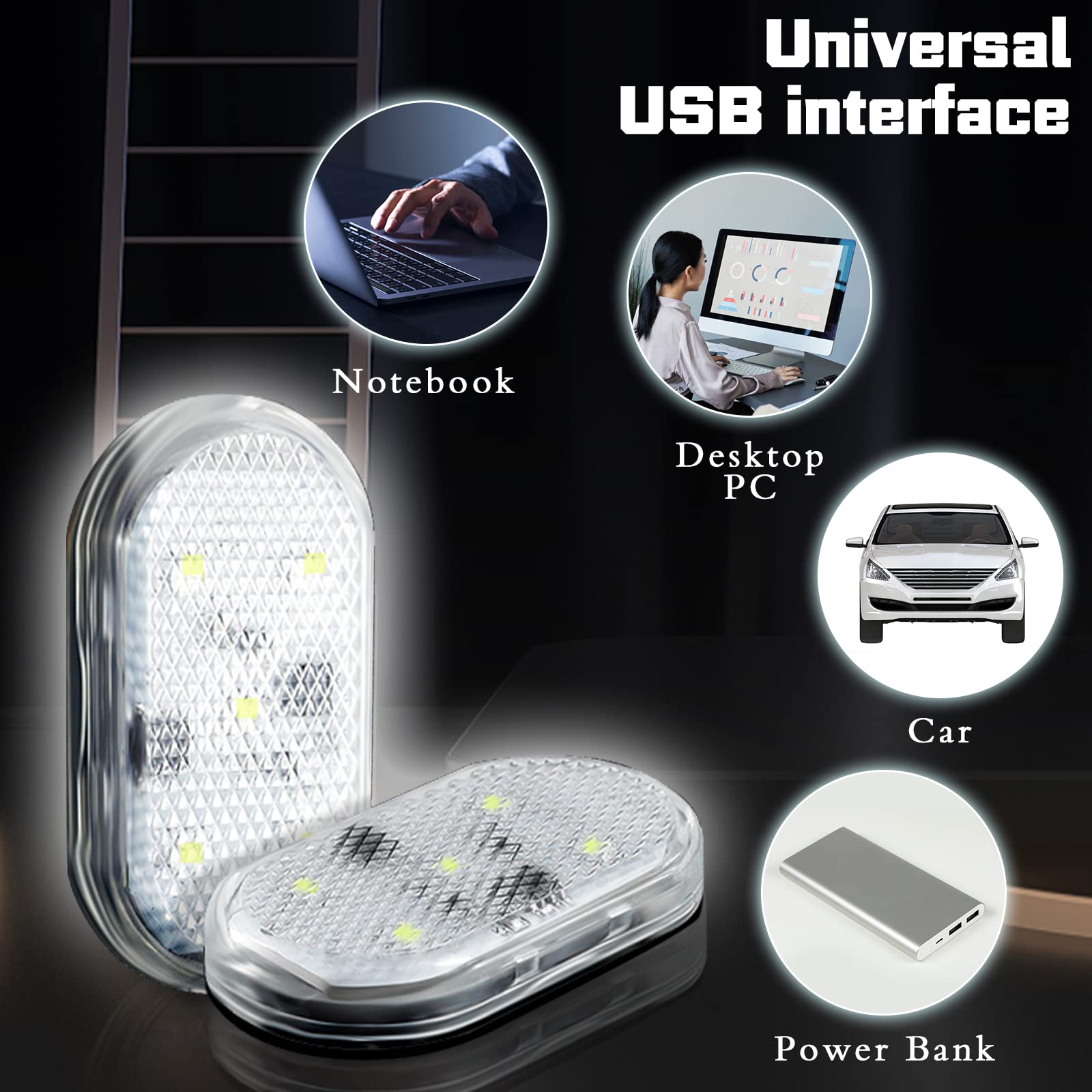 Vehicle Mood Lighting Magnetic Wireless Led Lights For Car Interior Car ...