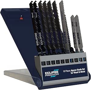 Eclipse Professional Tools EPT-WM10 10 Piece Jigsaw Blade Set for Wood ...