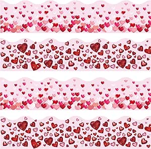 Amazon.com: Quera 57.4ft Valentine's Day Bulletin Board Borders Diamond ...