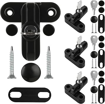 ZOFUN 4 Pcs Sash Jammers for UPVC Windows, Aluminum Alloy Sash Window ...