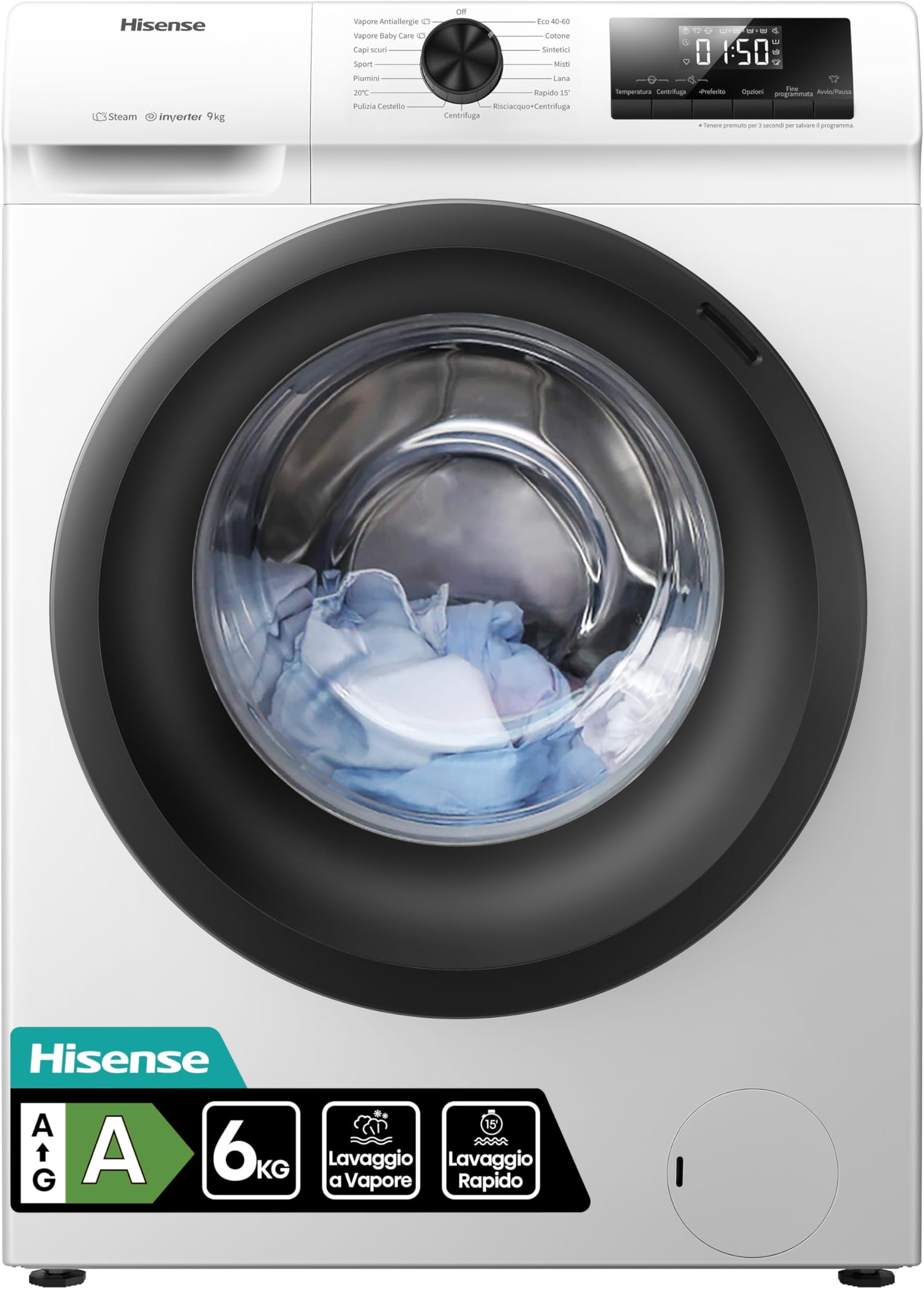 Haier Mini Drum Lavatrice Slim 5 Kg, Libera Installazione, Carica ...