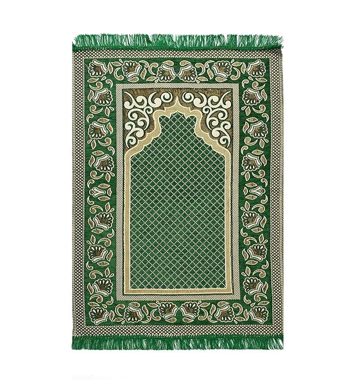 Buy Velvet Chenille Super Soft Designer Janamaz Namaz Prayer Mat 70 x ...