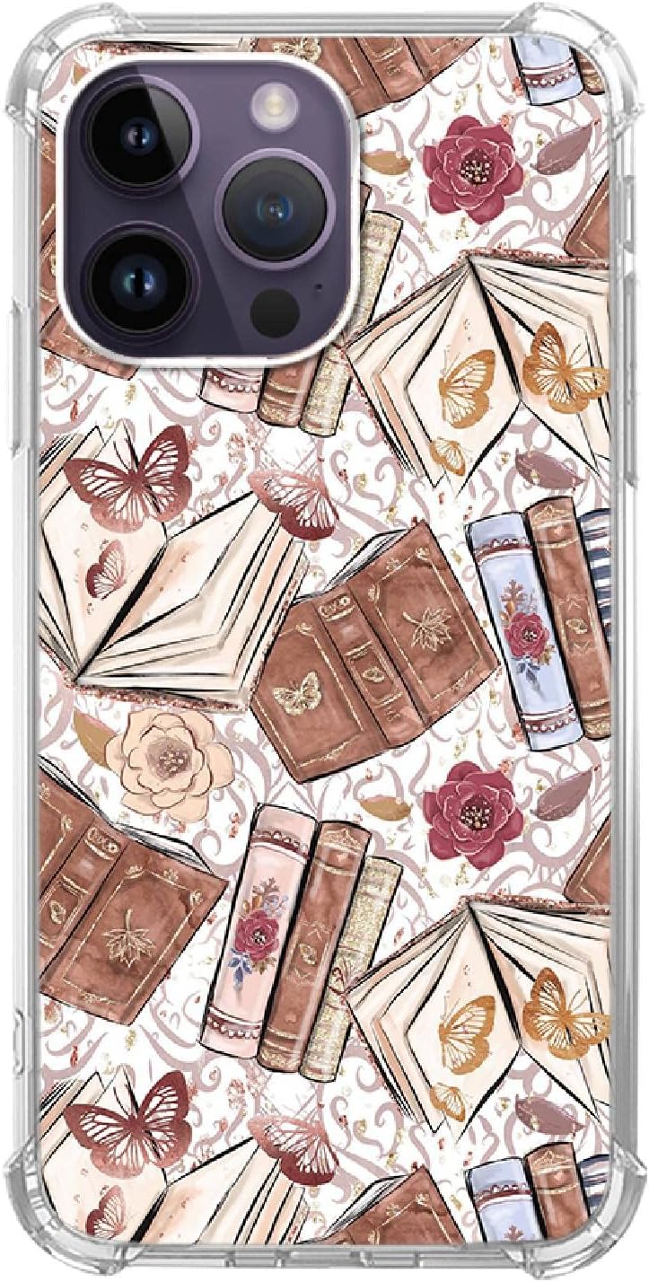 Amazon.com: iPhone 12 Pro Max Bookshelf Plants Book Lover Reading ...