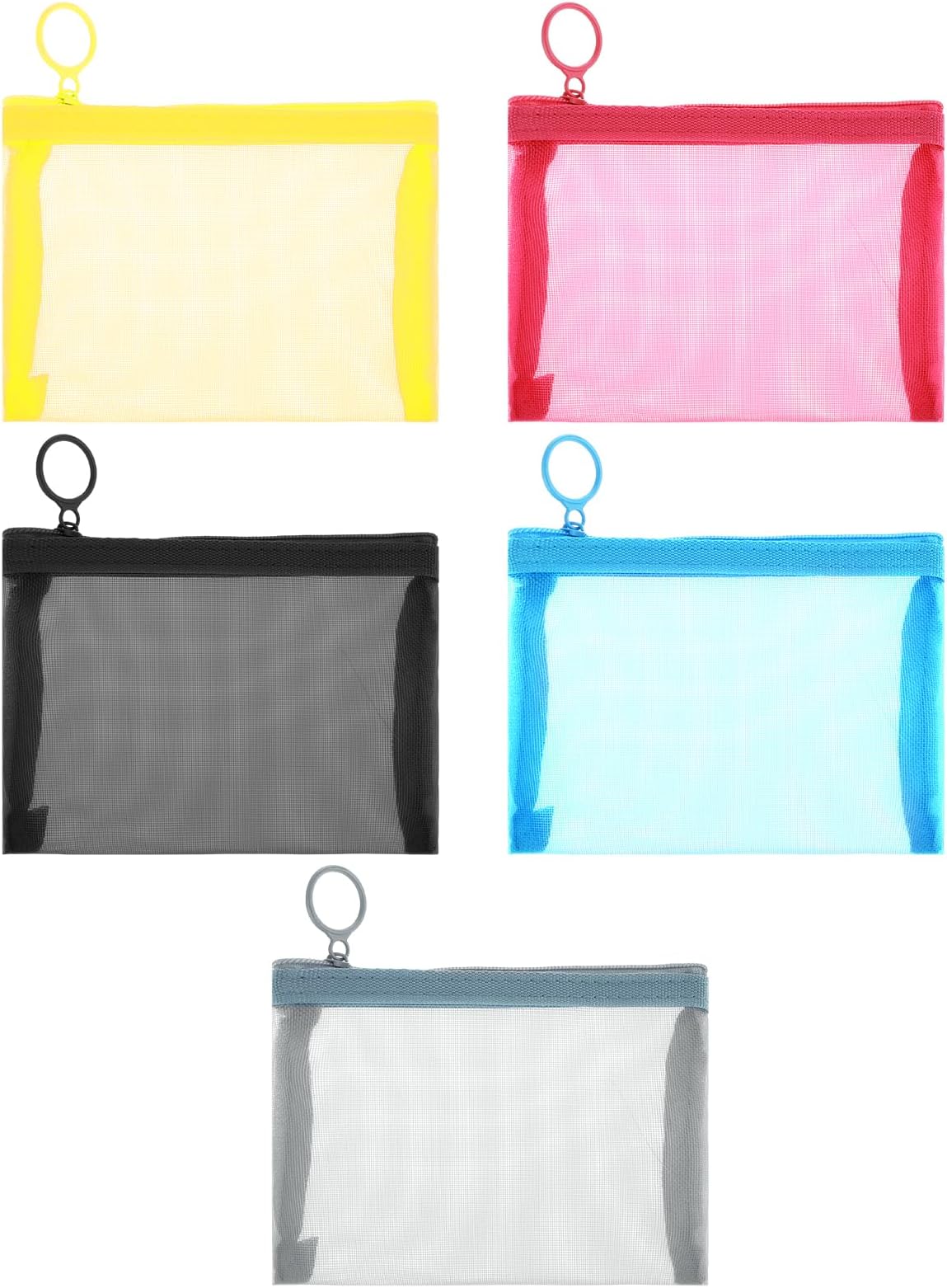 Amazon.com: patu Widened Mini Zipper Mesh Bags, Size S, 5" x 4" x 2", 5 ...