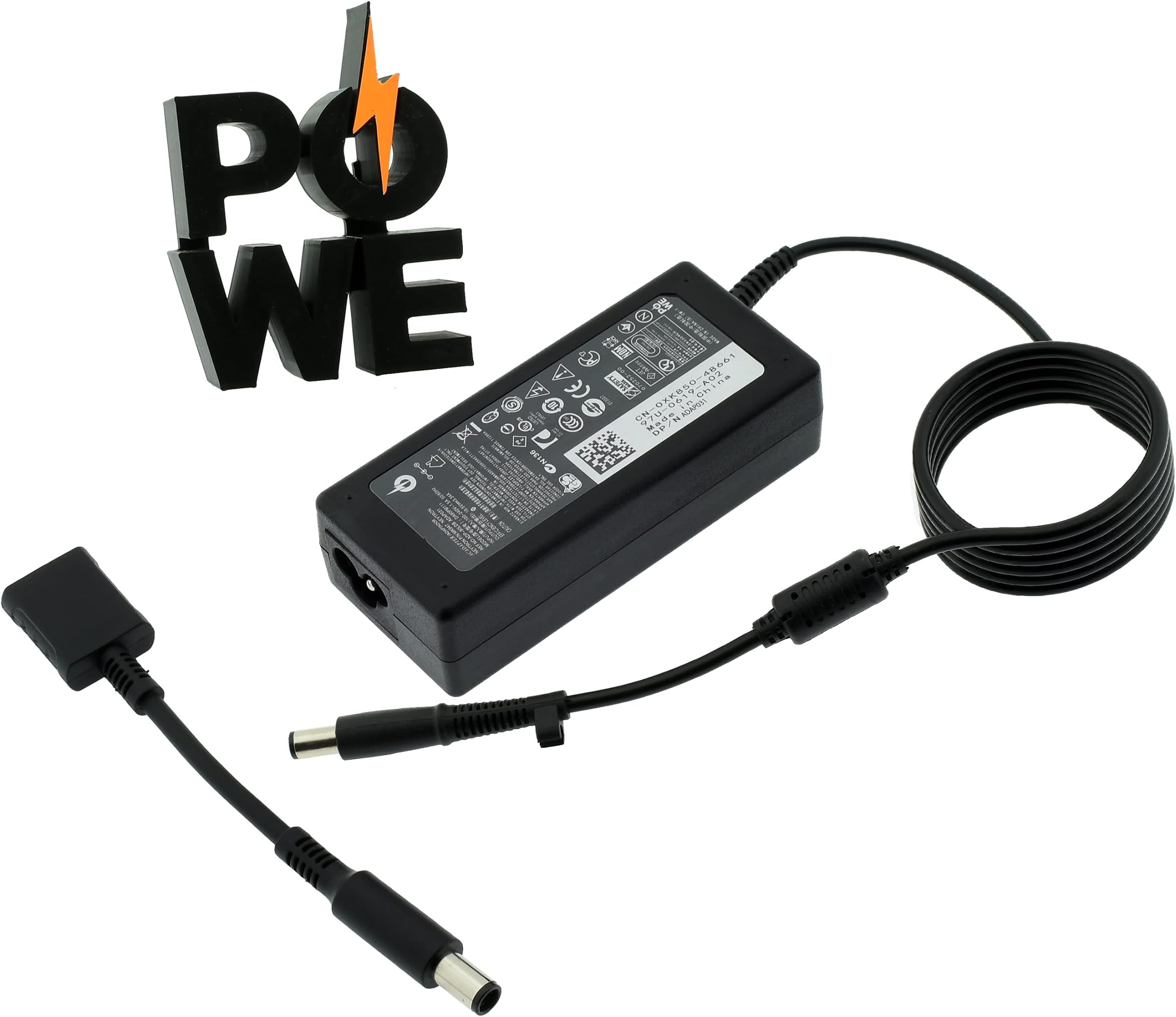 New Genuine Inspiron 13 14 15 Laptop Charger 65W(watt) Slim AC Power ...