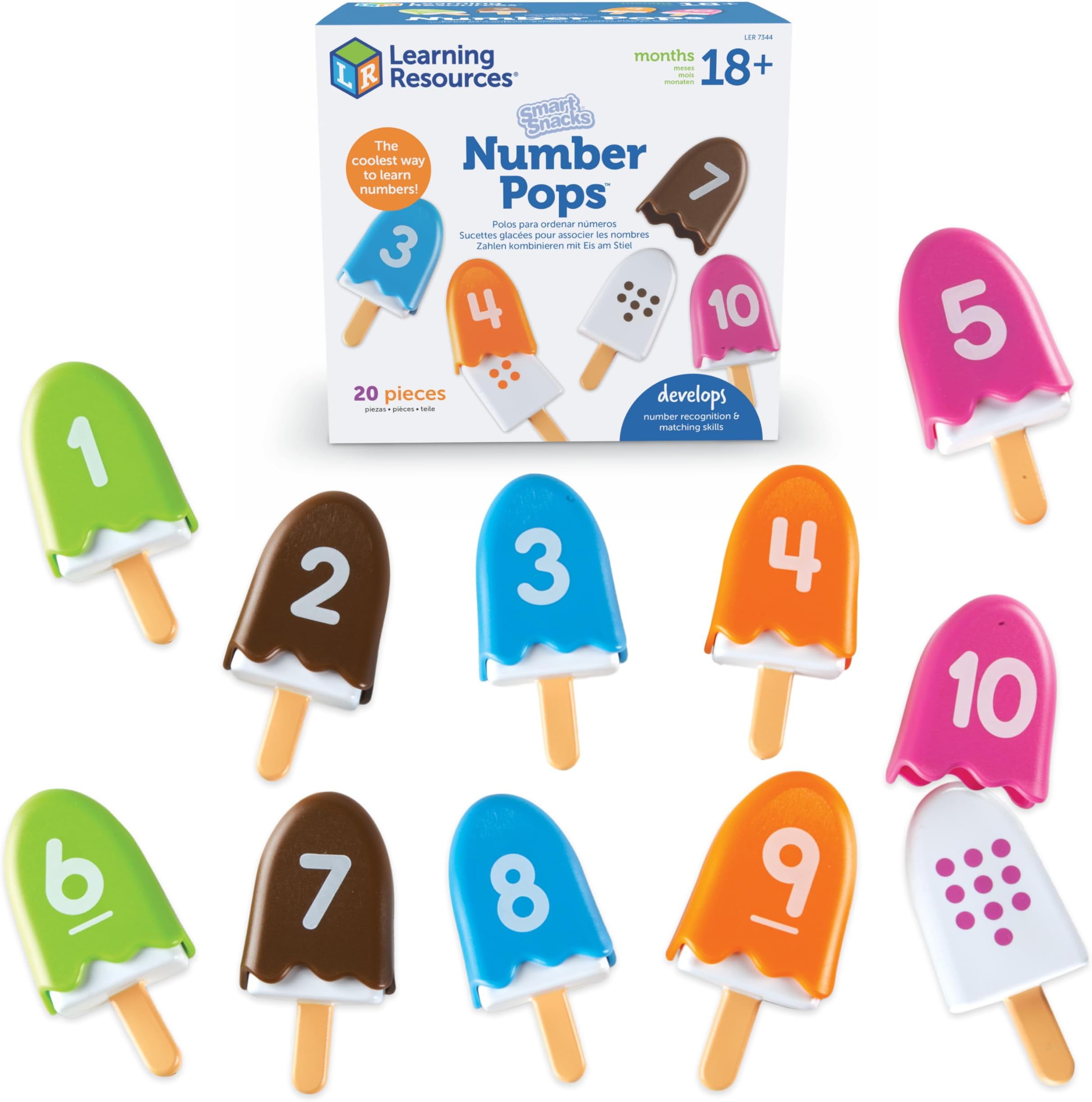 Learning Resources Smart Snacks Alpha Pops - 26 Double Sided Pieces ...