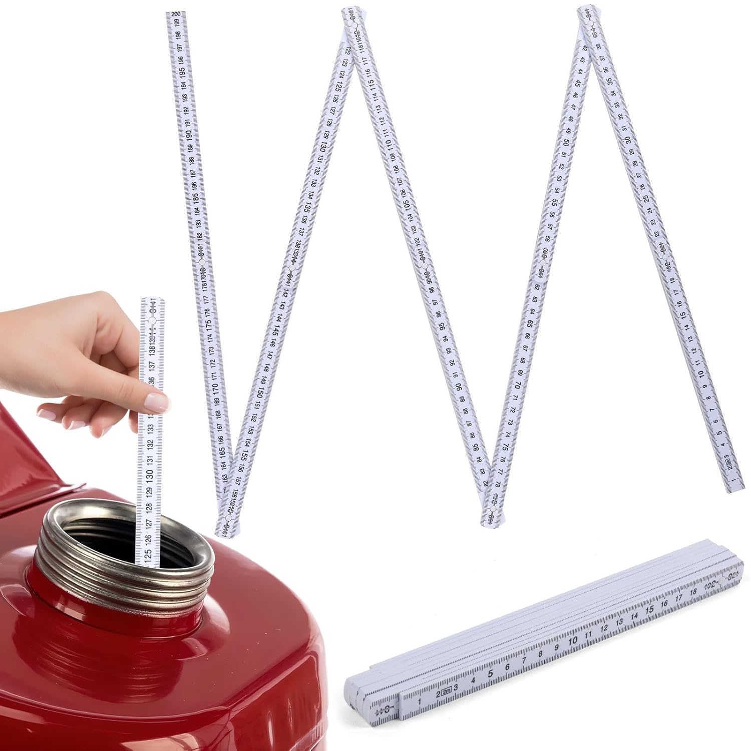 Amazon.com: HFYZZ 2 Pcs Fuel Tank Measuring Stick 10 Fold to 78 ...