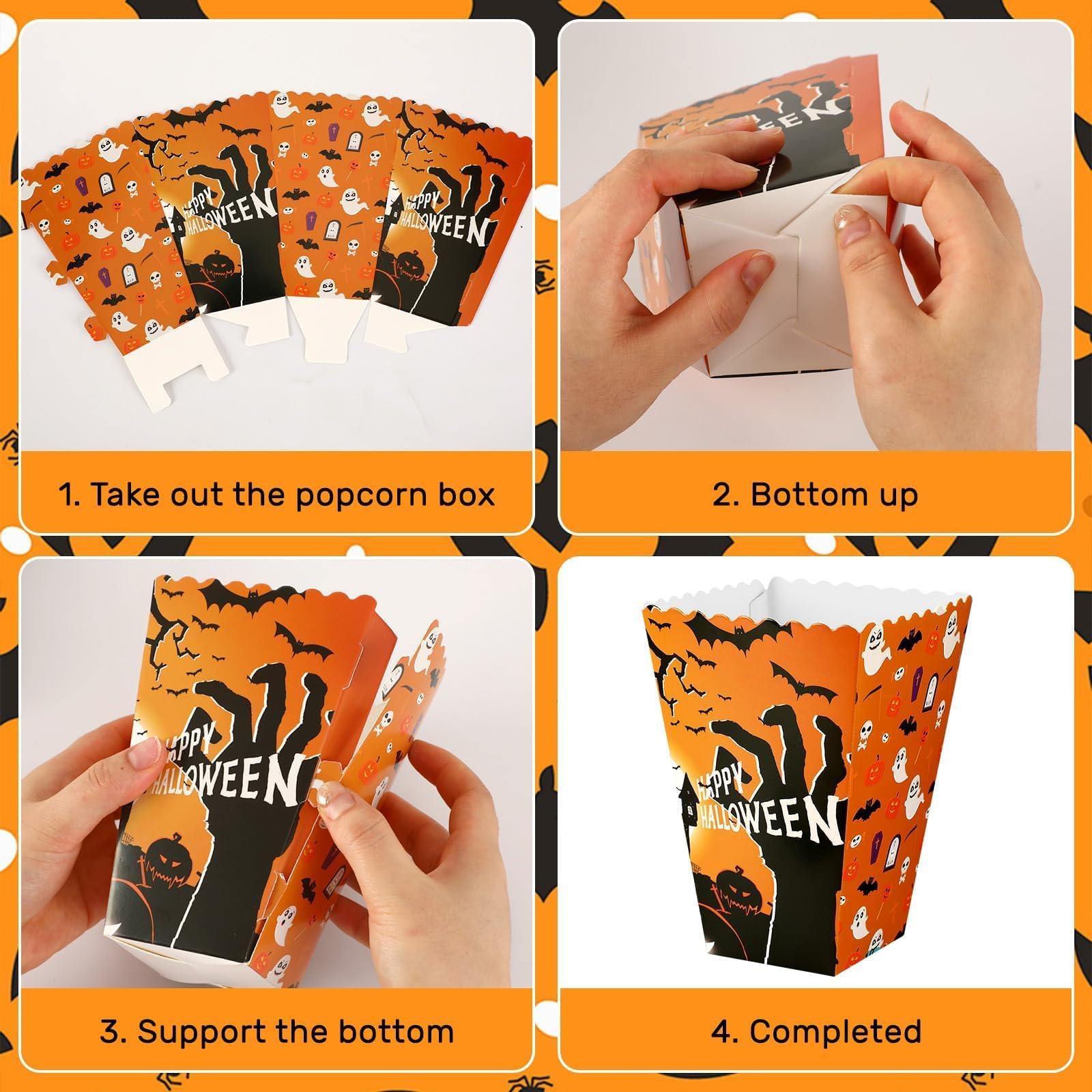 Snapklik.com : DECYOOL 24 Pcs Halloween Popcorn Boxes, Hocus Pocus ...