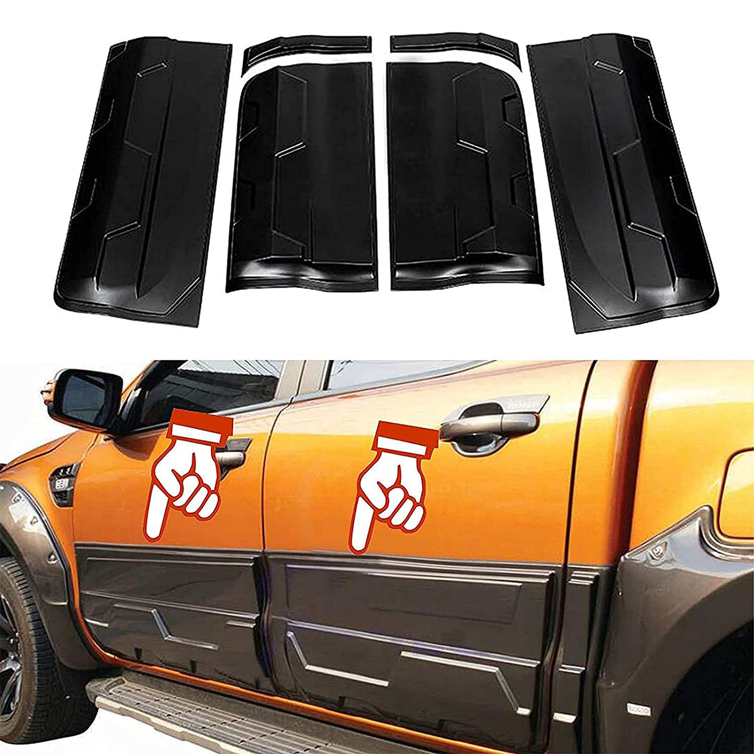 Body Side Panel Protection Strip For Ford Ranger Wildtrak 2012 ...