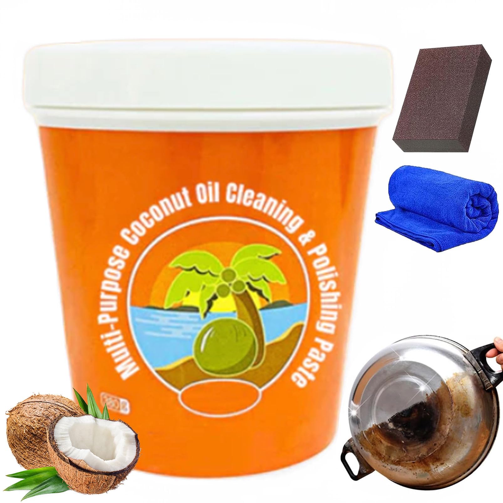 Amazon.com: ACCORDION Multi-Purpose Coconut Oil Cleaning & Polishing ...