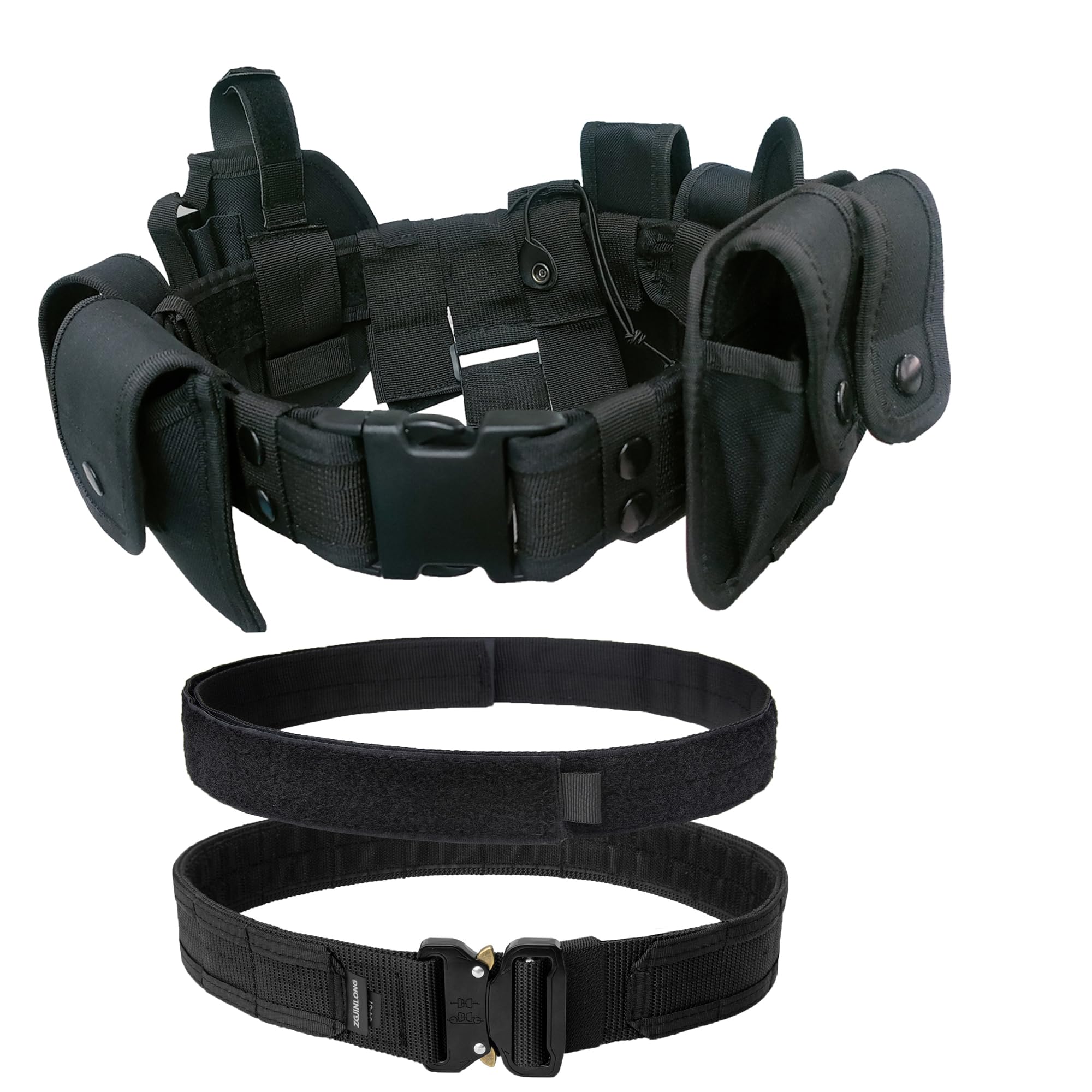 Amazon.com : ZGJINLONG Tactical Battle Gun Duty belt - 10 in 1 Police ...