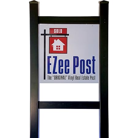Amazon.com : Real Estate Sign Post-Double Posts 2 Cross Arms 2 Metal ...