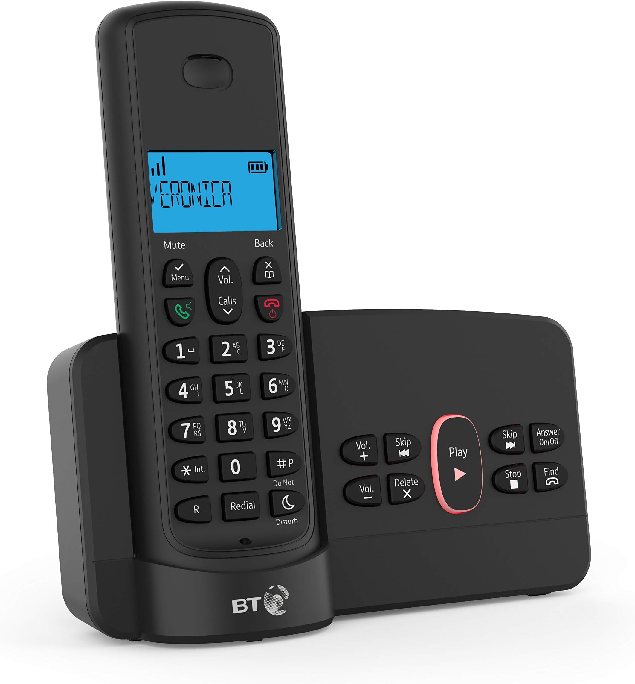 BT Home Phone with Nuisance Call Blocking and Answer Machine (Single ...