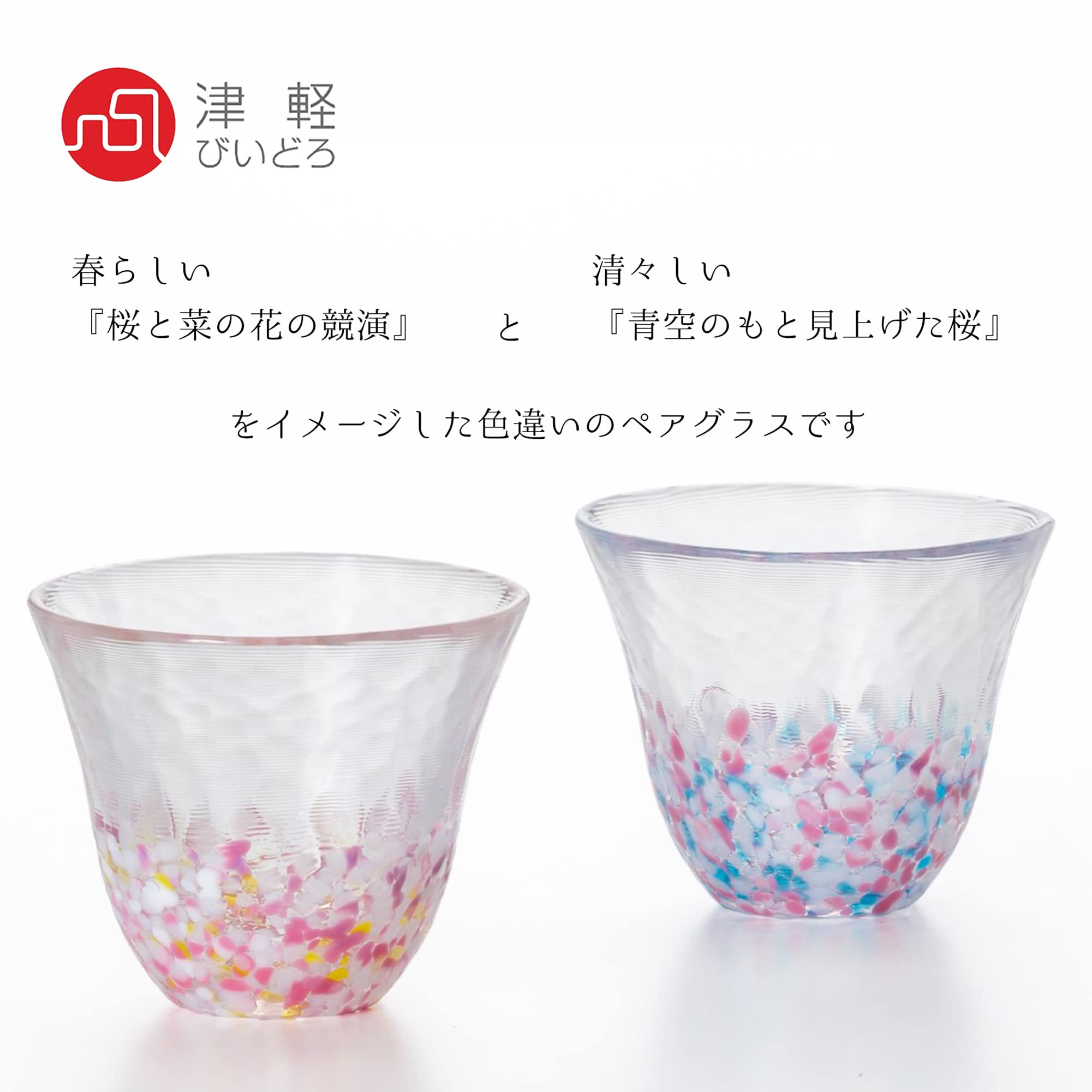 Tsugaru Vidro Glass Aderia Japanese Sake Set - Handmade Tsugaru Vidro ...