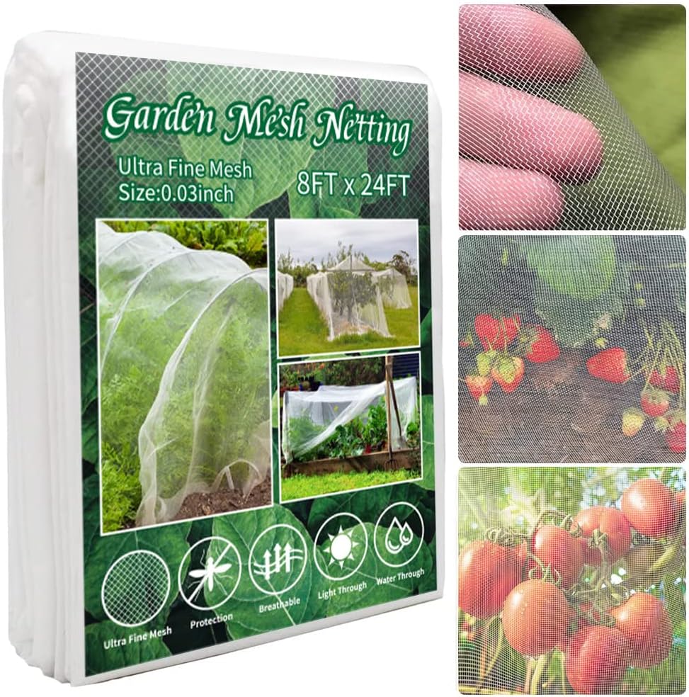 Amazon.com : Nantala Garden Mesh Netting,8 x 24Ft Garden Insect Netting ...