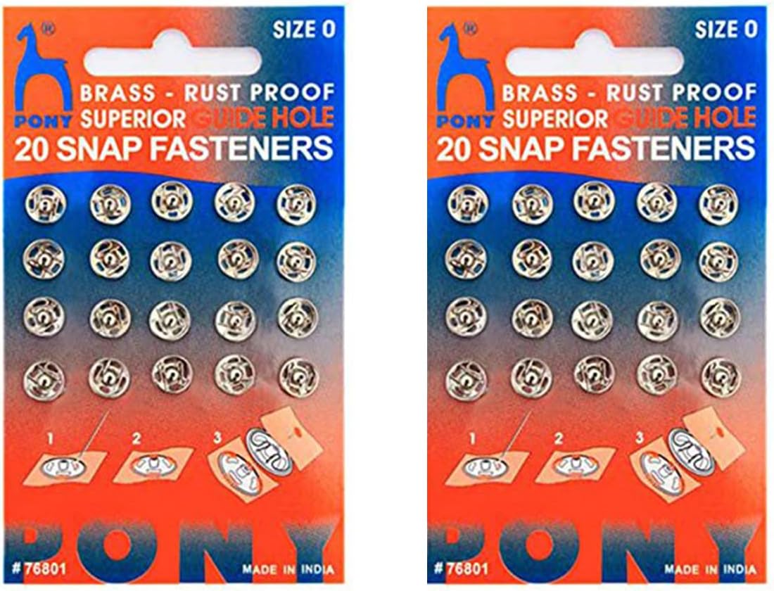 EmbroideryMaterial 7 MM Silver Pony Tich Buttons (Fancy Buttons/Snap Buttons/Clip Buttons/Chit ...