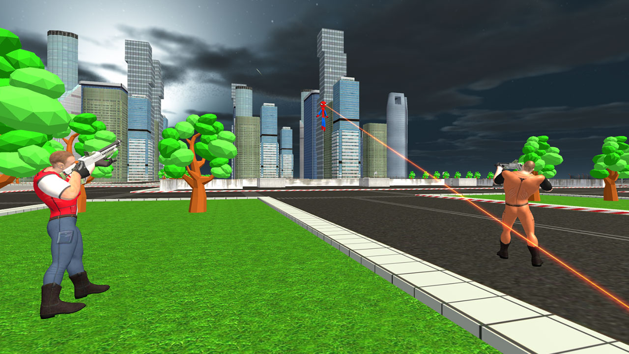 Stick Spider Hero Rope Flying Fight Crime City: Stickman Auto Town ...