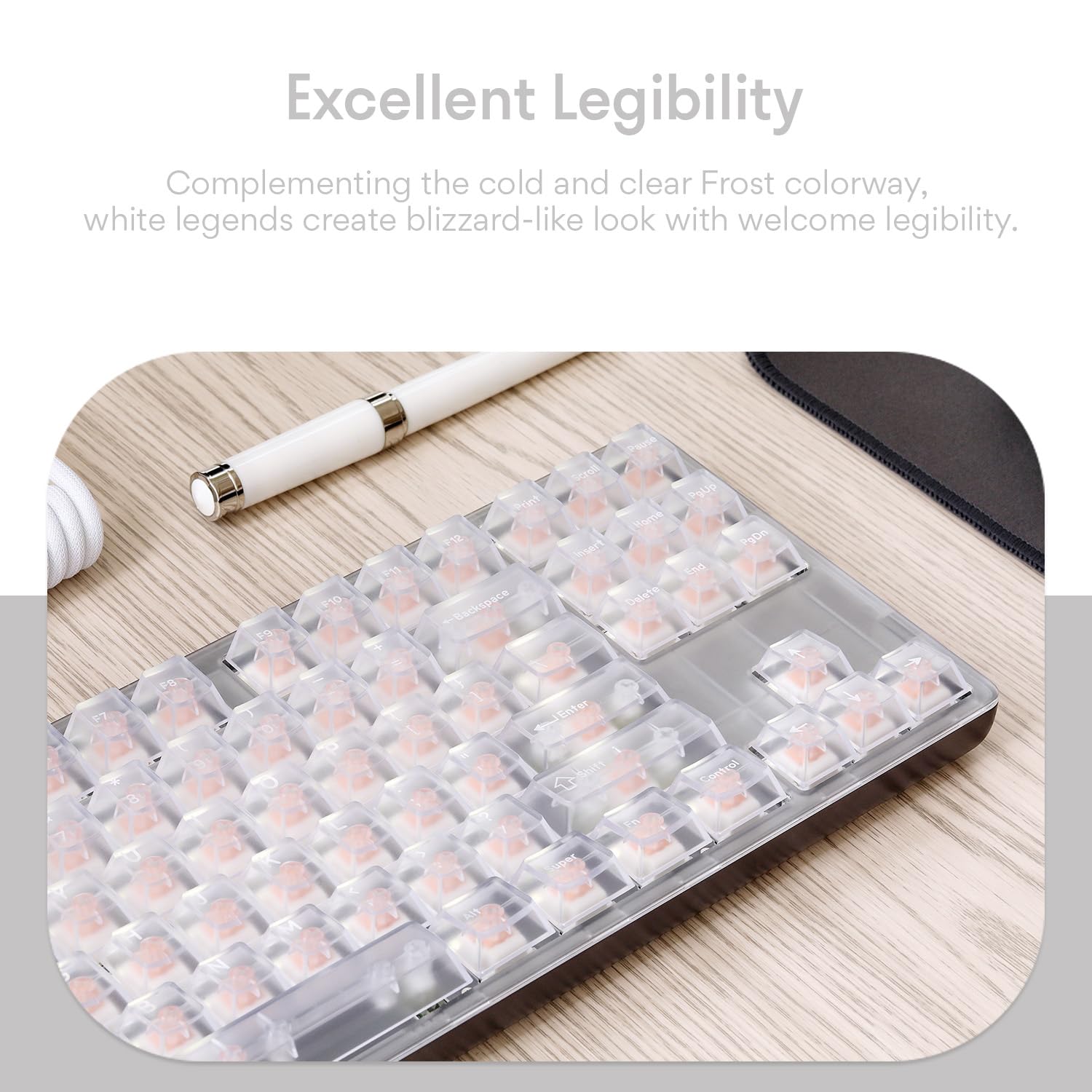 Snapklik.com : DROP + MiTo Keysterine Transparent ABS Keycap Set R2 ...