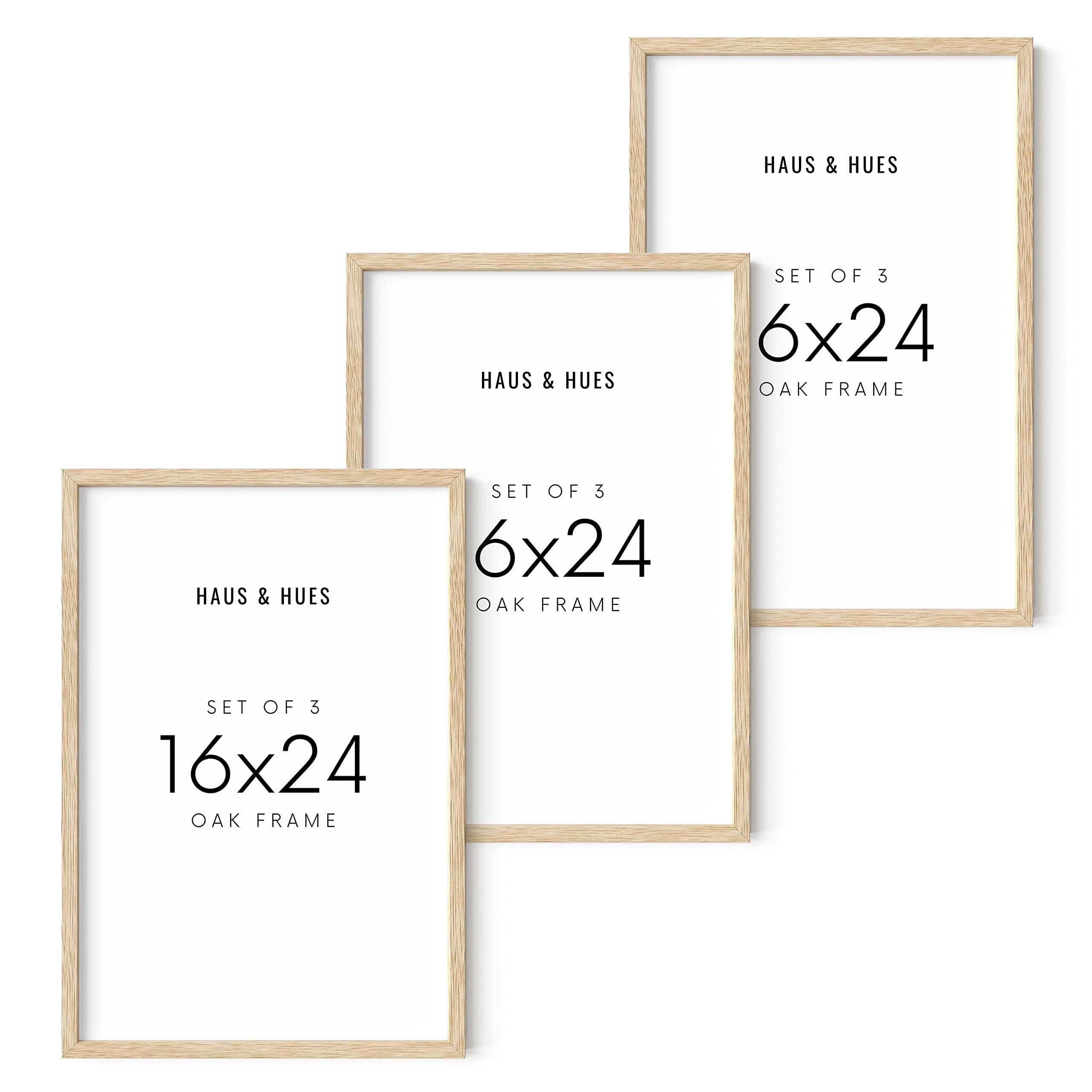 Amazon.com - HAUS AND HUES Picture Frames 16x24 - Set of 3 16x24 Frame ...