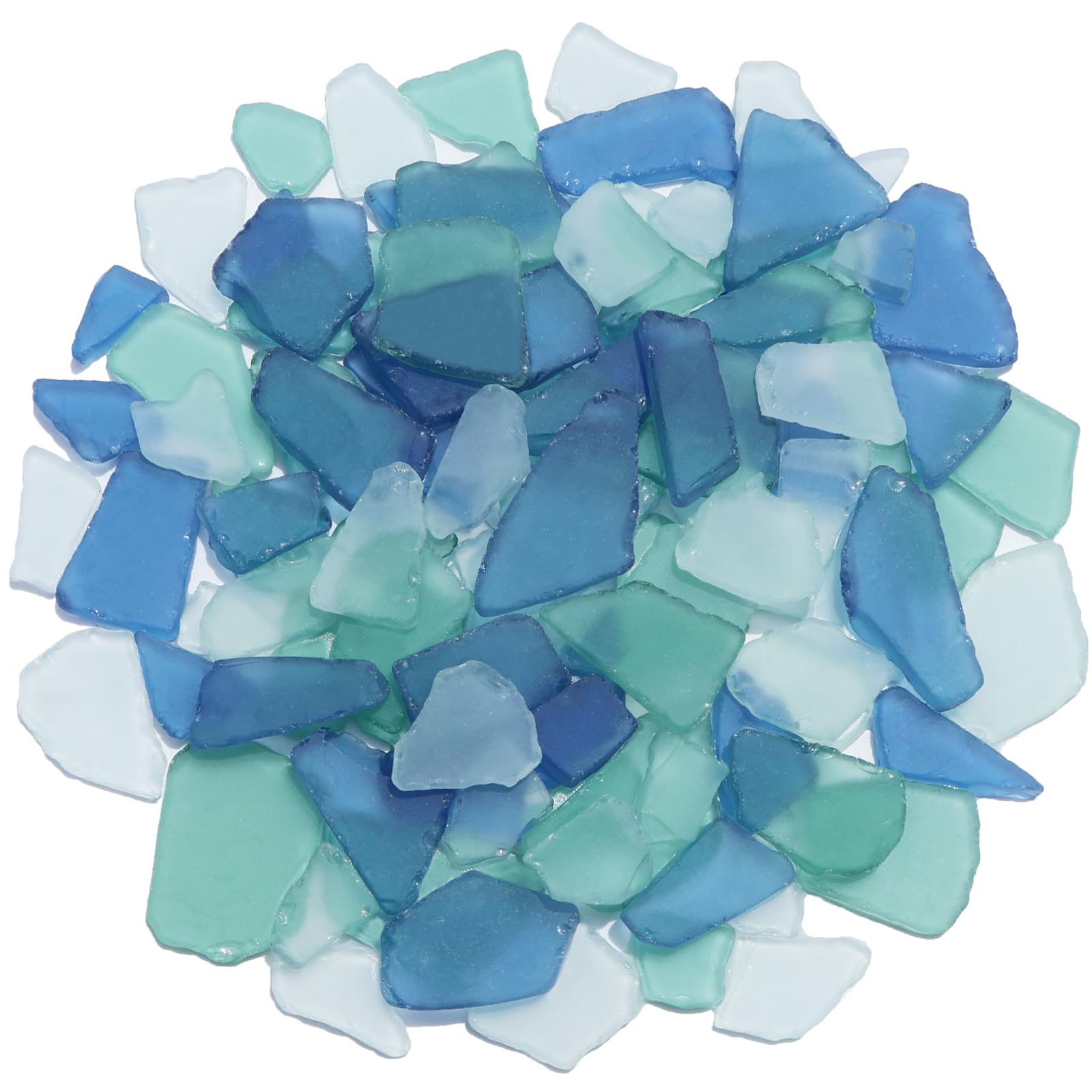Amazon.com: QYGL Sea Glass for Crafts - 14oz Frosted Seaglass Pieces ...