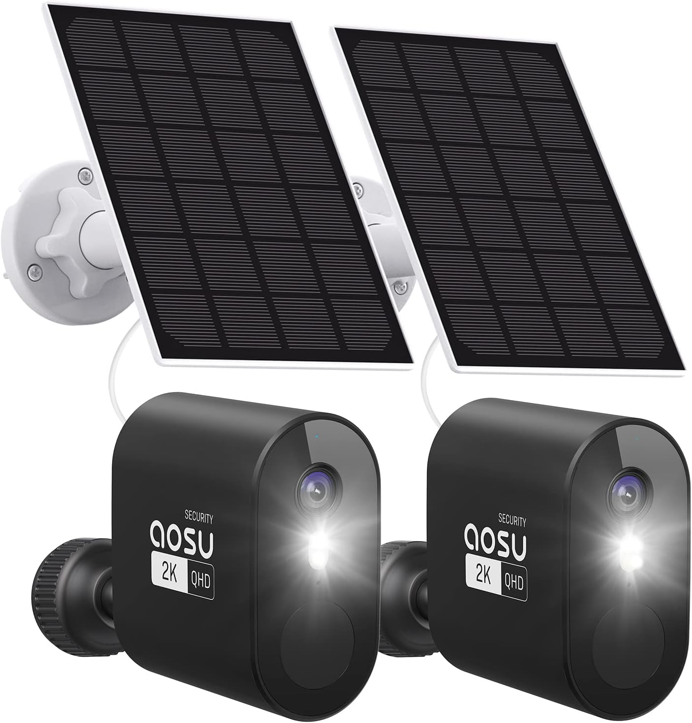 Amazon.com : AOSU 2K Security Cameras Wireless Outdoor, Solar Powered ...