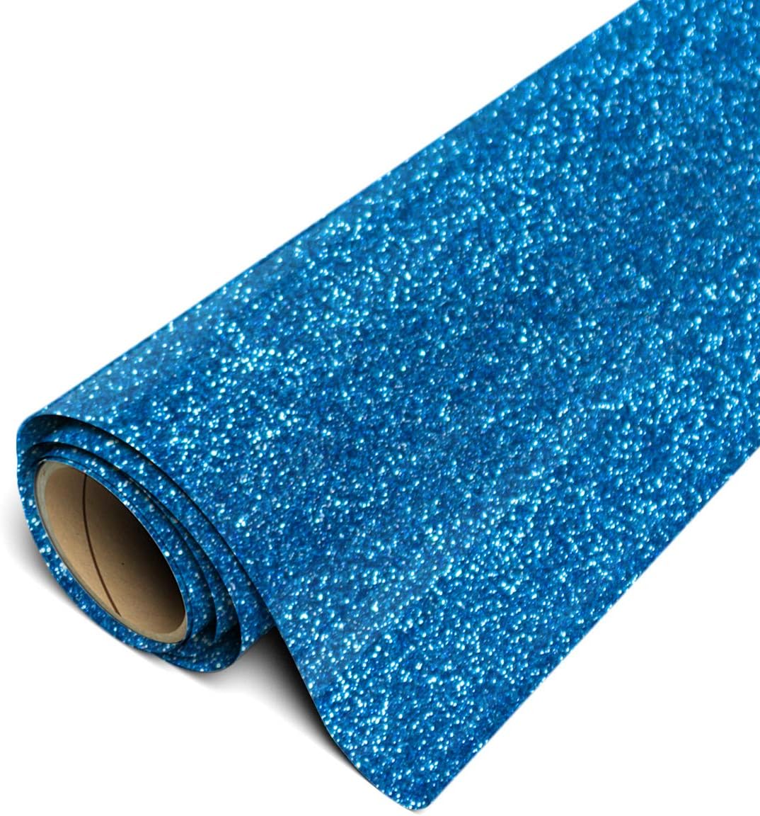 Amazon.com: Siser Glitter HTV 12"x3ft Roll (Neon Blue) Iron on Heat ...