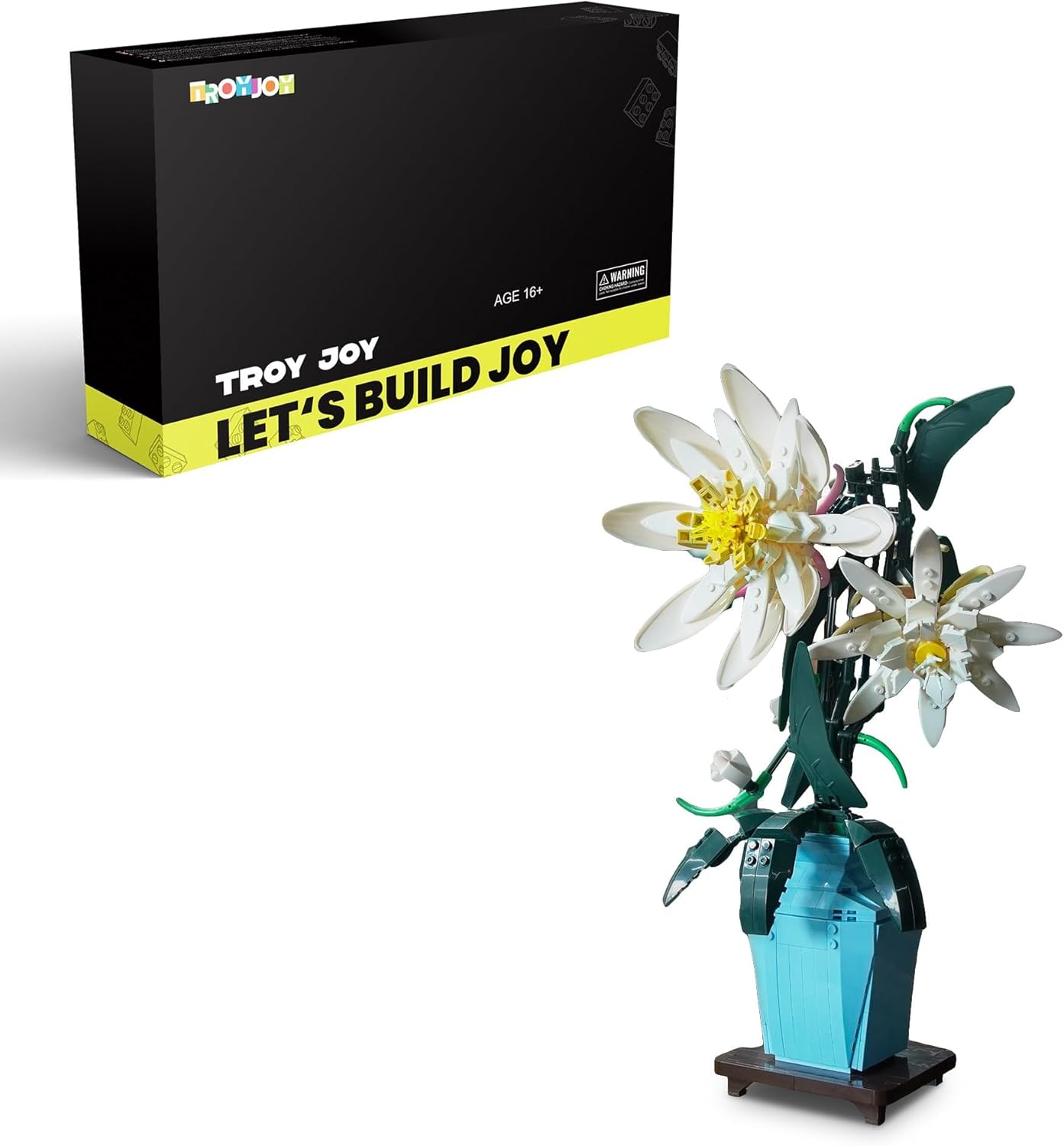 Amazon.com: Troy joy Flower Artificial Building Set - Lergo Flowers Building Kit for Age 16 ...