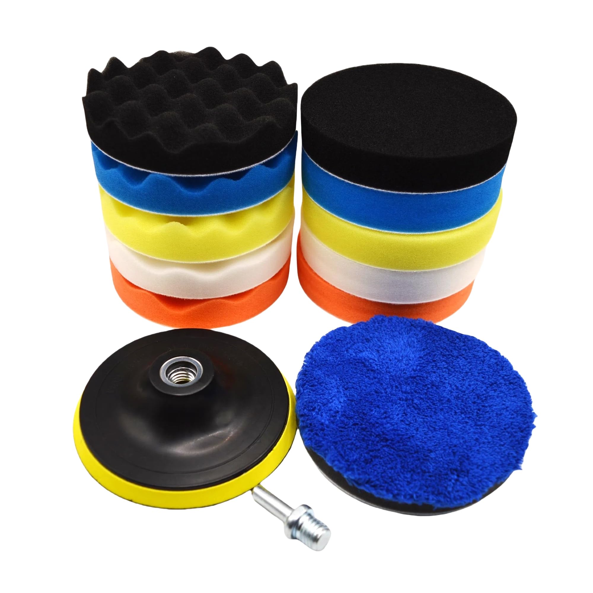 Amazon.com: BLINGOBLING 12Pcs 3inch Foam Buffing Polishing Pads Kit ...