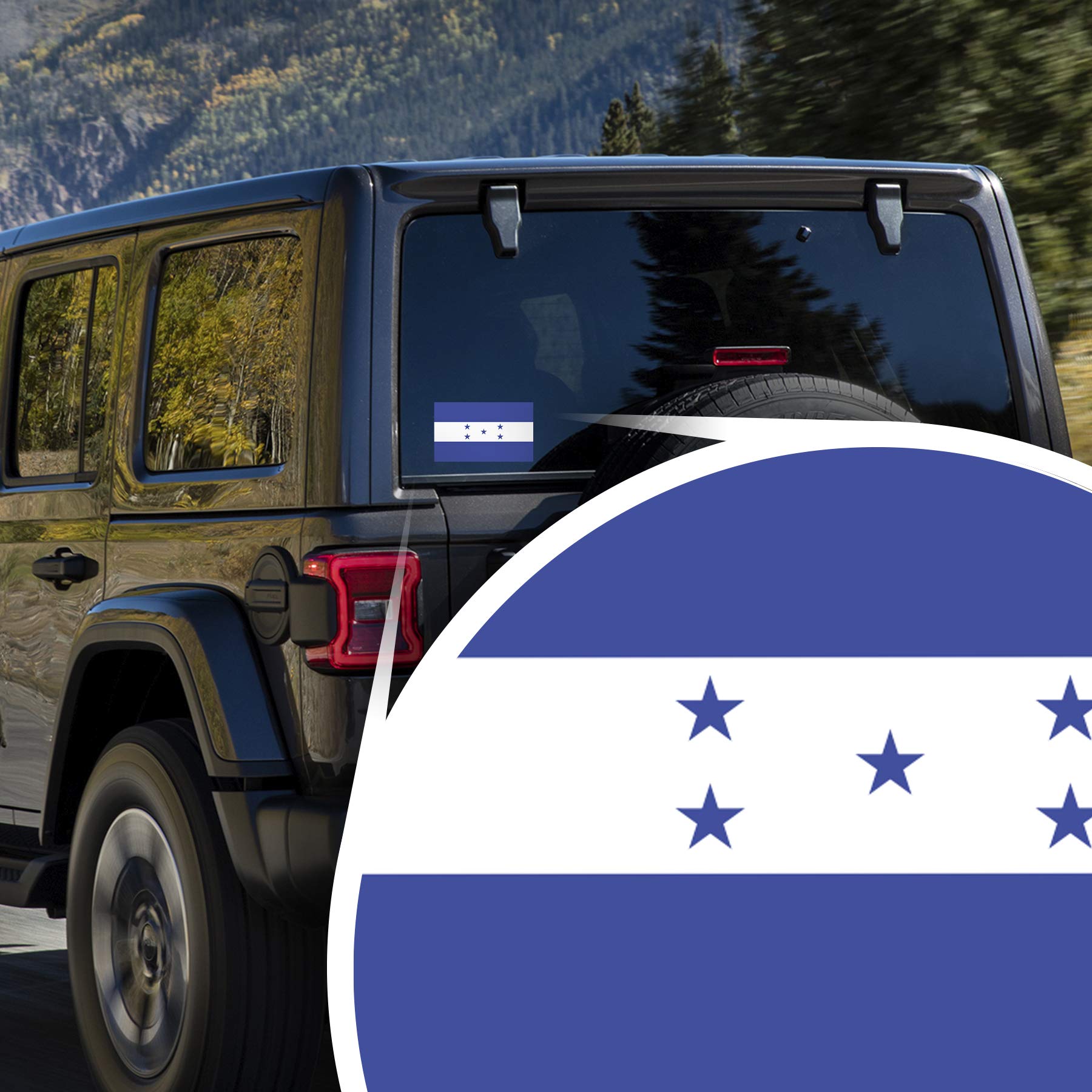 Honduran Flag For Car