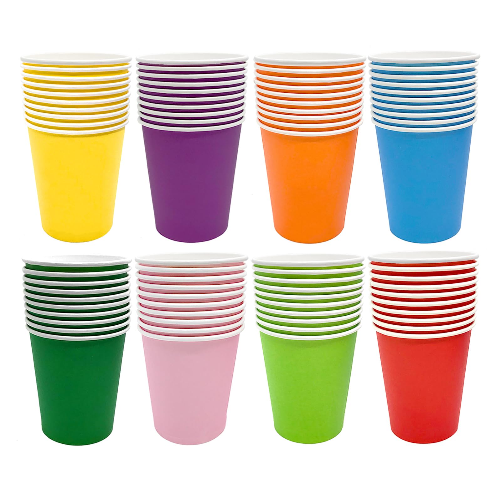 80pcs Paper Cups Party 9 Ounce Disposable Drinking Cups for Hot Drink ...