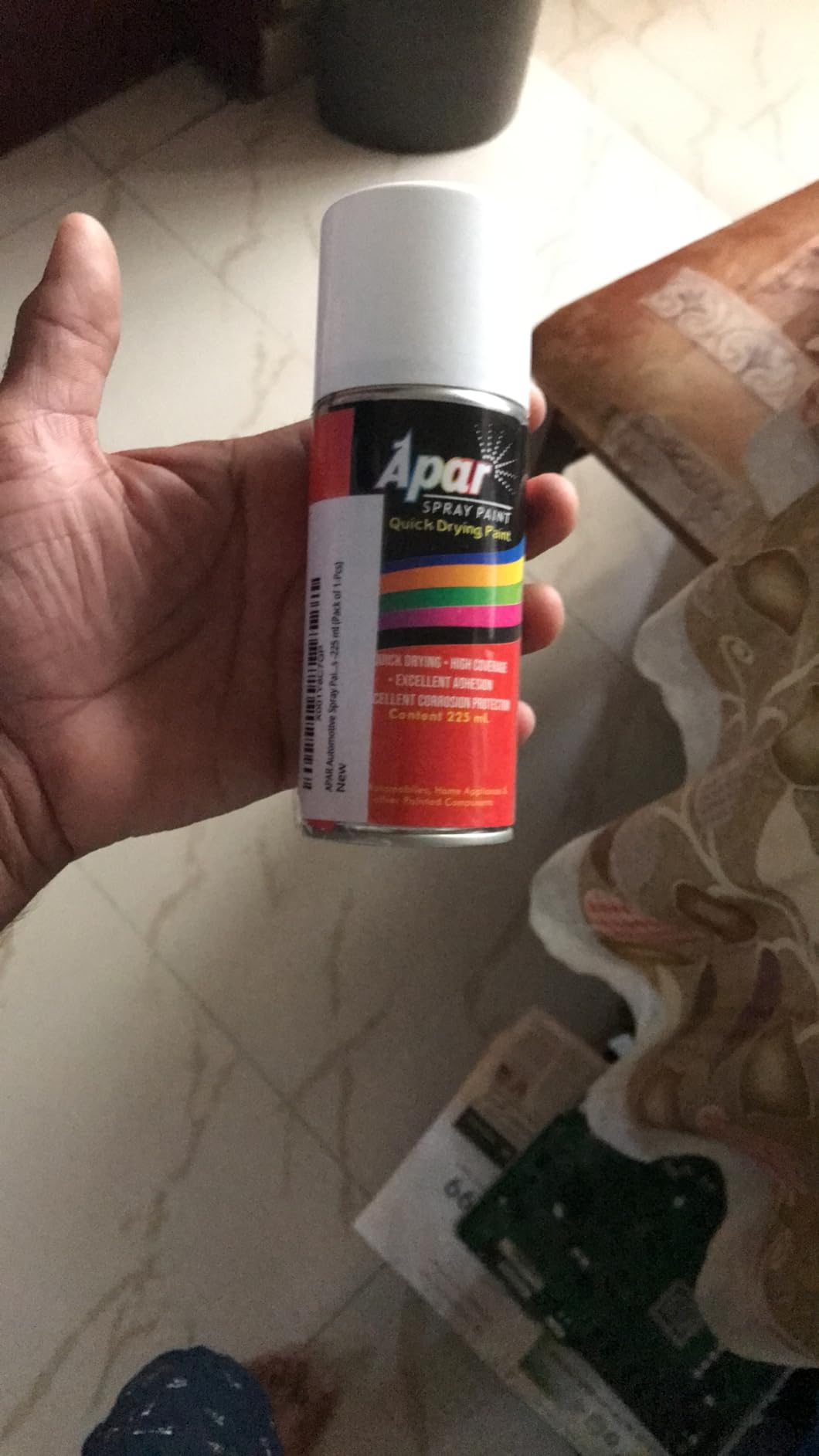 APAR Spray Paint Can Antirust GLOSS CLEAR LACQUER-225 ml (Pack of 1), For Bike, Cars, Furnitures ...