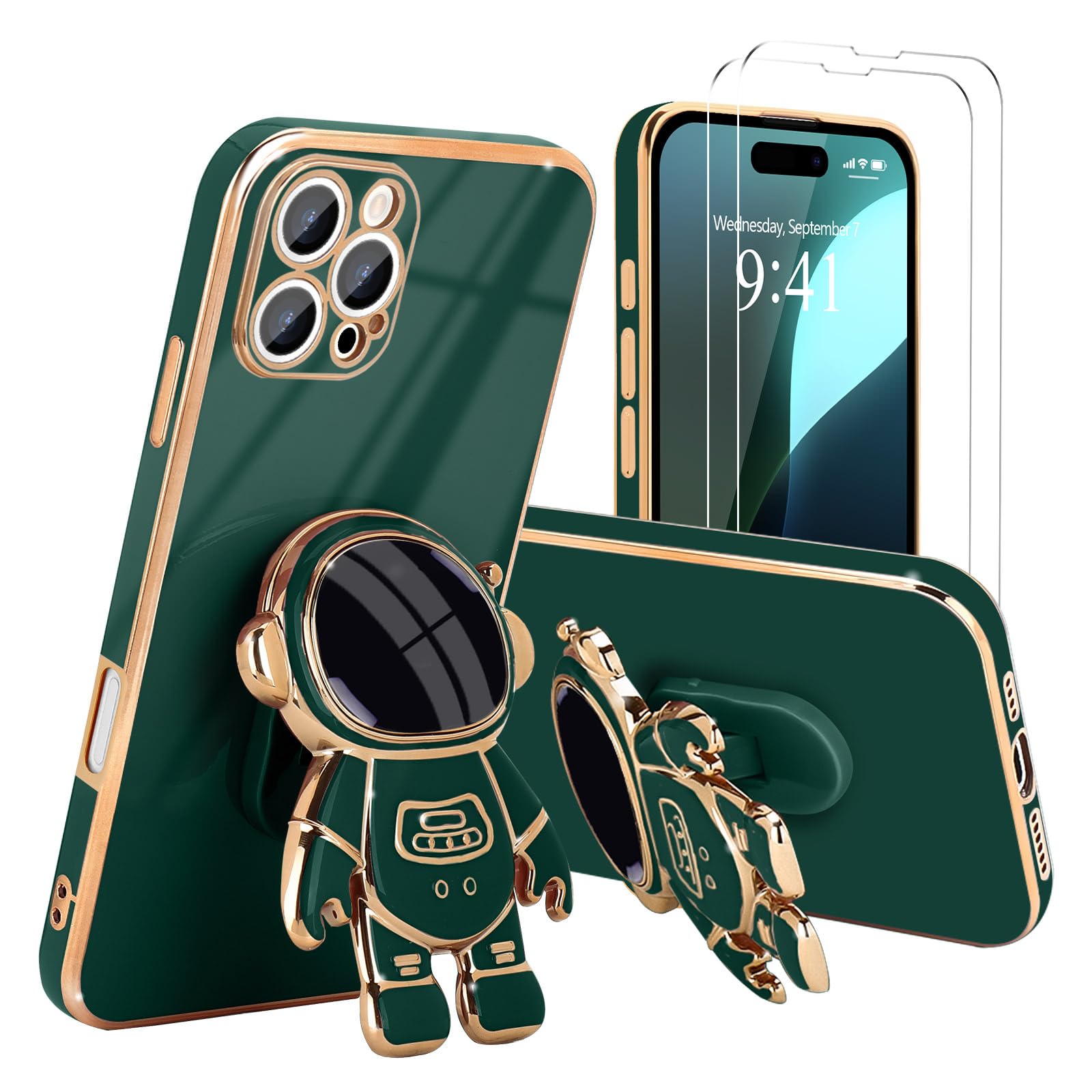 Amazon.com: Pepmune for iPhone 16 Pro Max Case, Cute 3D Astronaut Stand ...