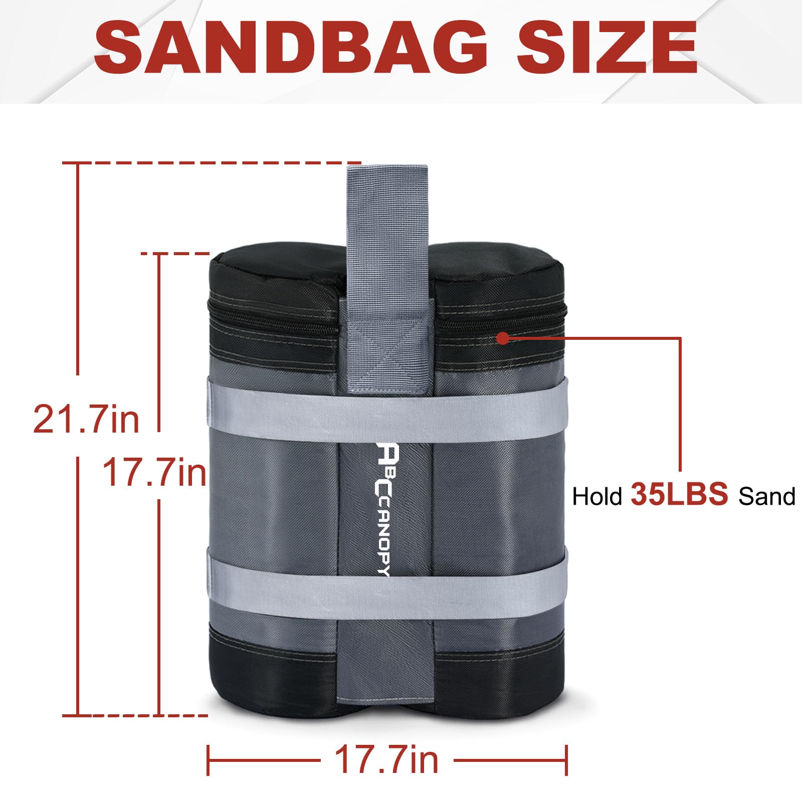 Snapklik.com : ABCCANOPY Canopy Sandbags For Instant Shelters, 140lb