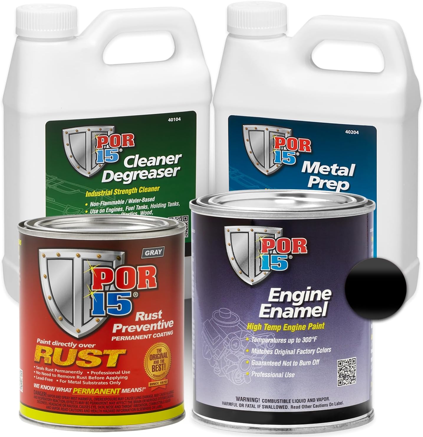 Amazon.com: POR-15 Black Quart Engine Painting and Stop Rust System ...