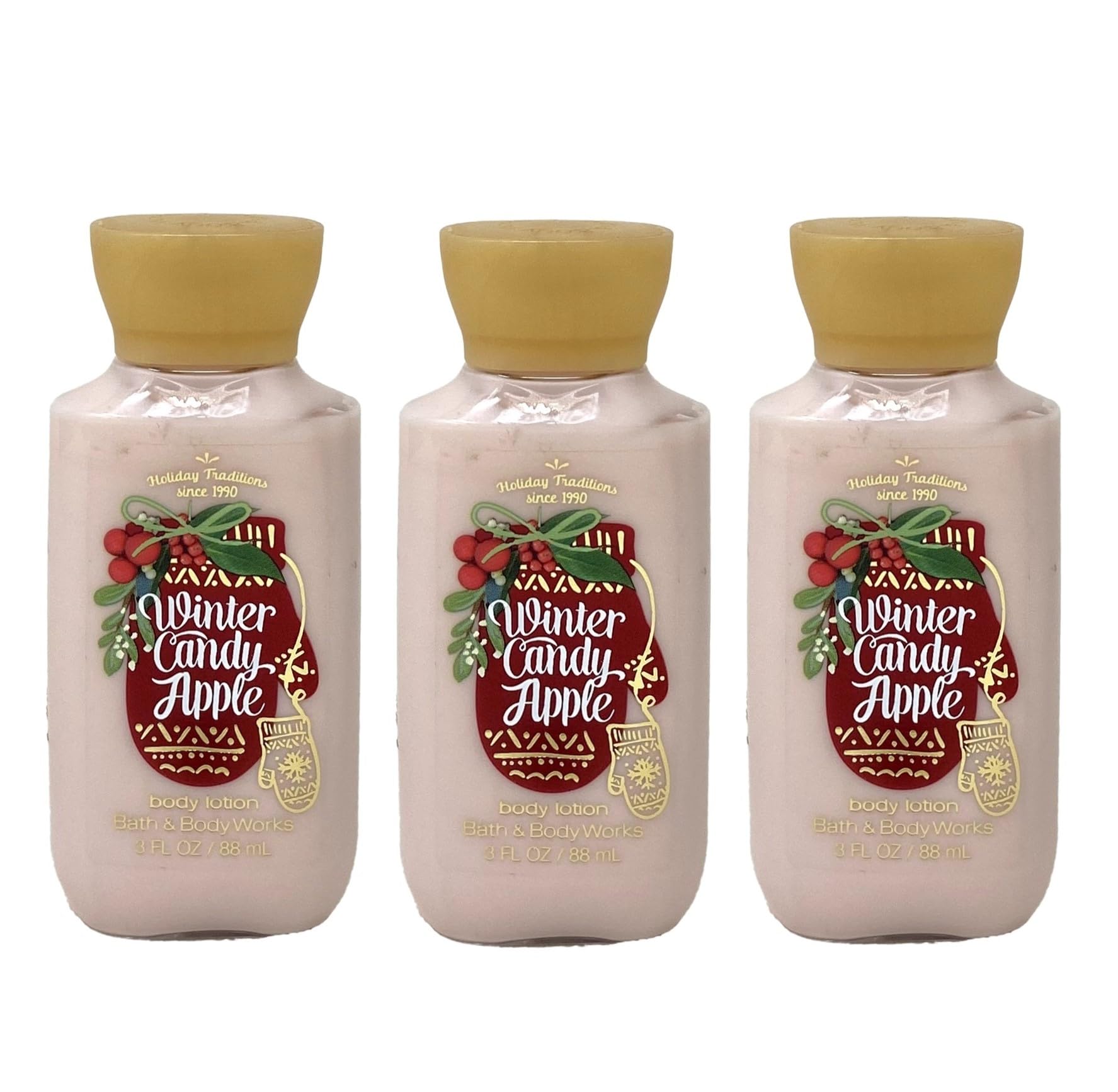 Amazon.com : Bath & Body Works Winter Candy Apple Body Lotion 3 Piece ...
