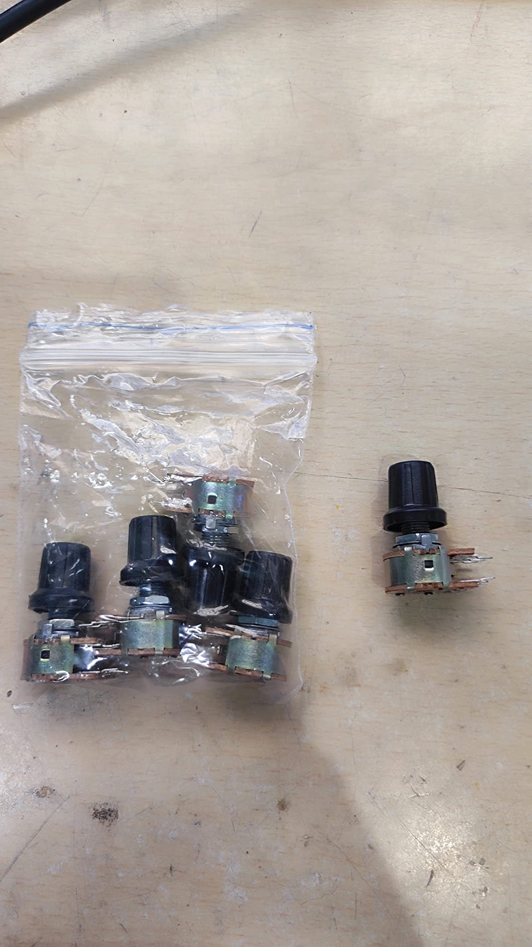 AVS COMPONENTS Pack Of 5 Pcs 47K ohm A47 B47 dual potentiometer ...