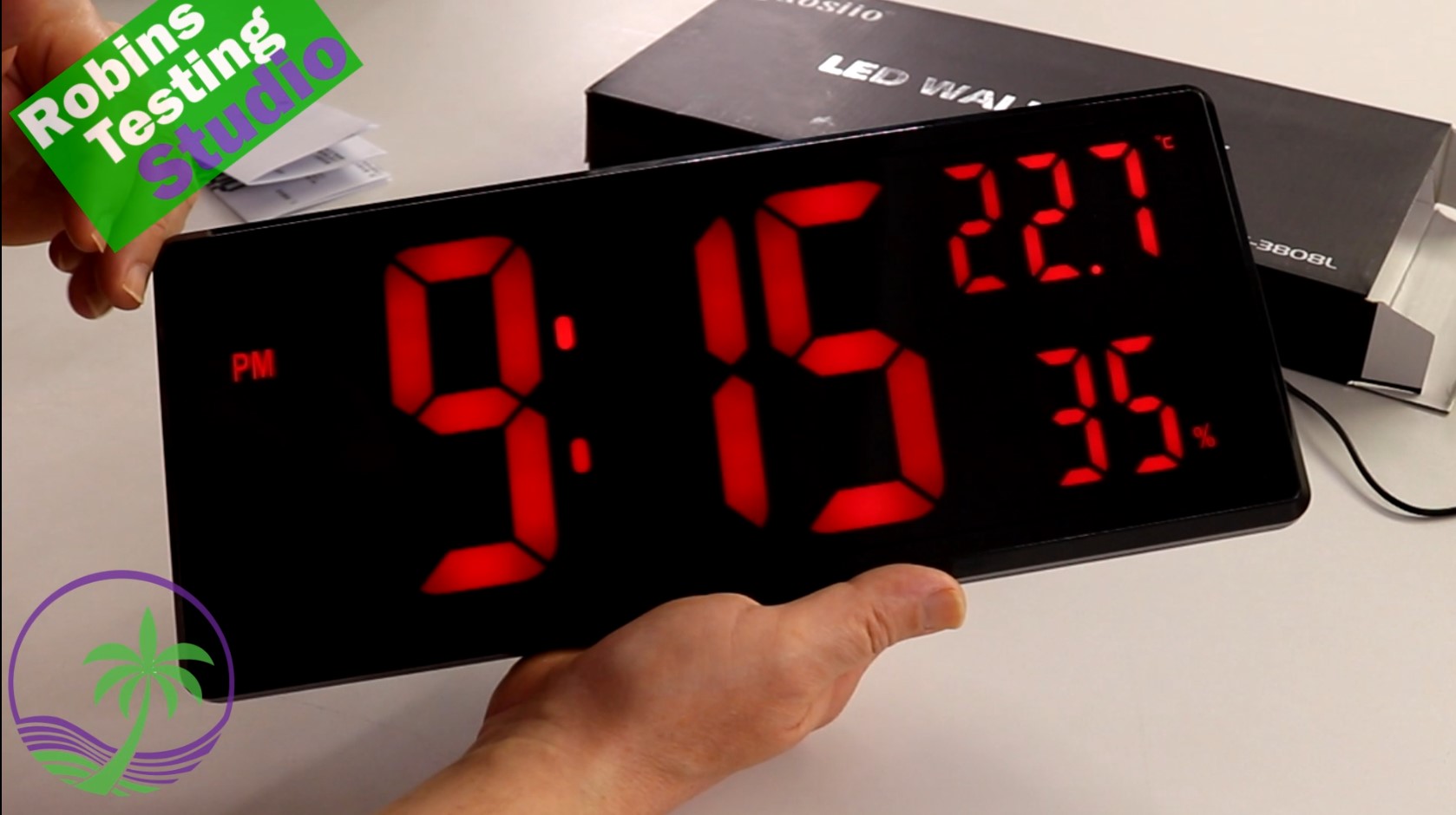 Watch Easy to Read, Easy to use Yaboodn Large Digital Clock on Amazon Live