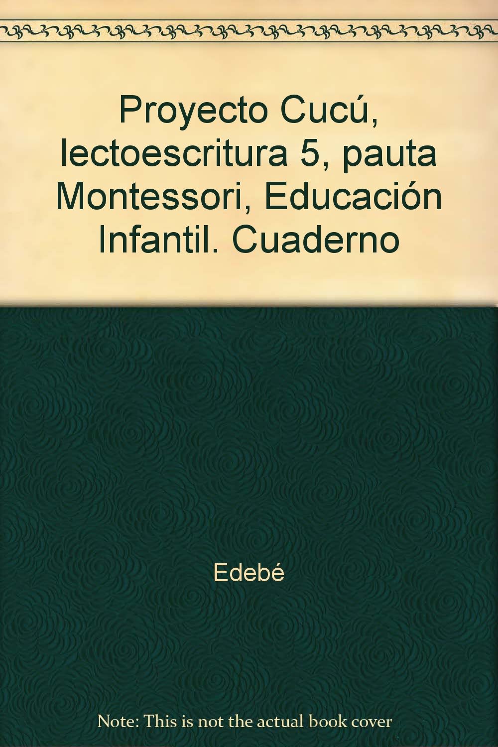 Amazon.com: Proyecto Cucú, lectoescritura 5, pauta Montessori ...