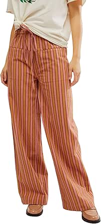 Free People Women's Hudson Canyon Stripe Pants at Amazon Women’s Clothing store