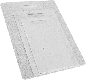 Amazon.com: utting Boards for Kitchen, Plastic Cutting Board Set of 3 ...