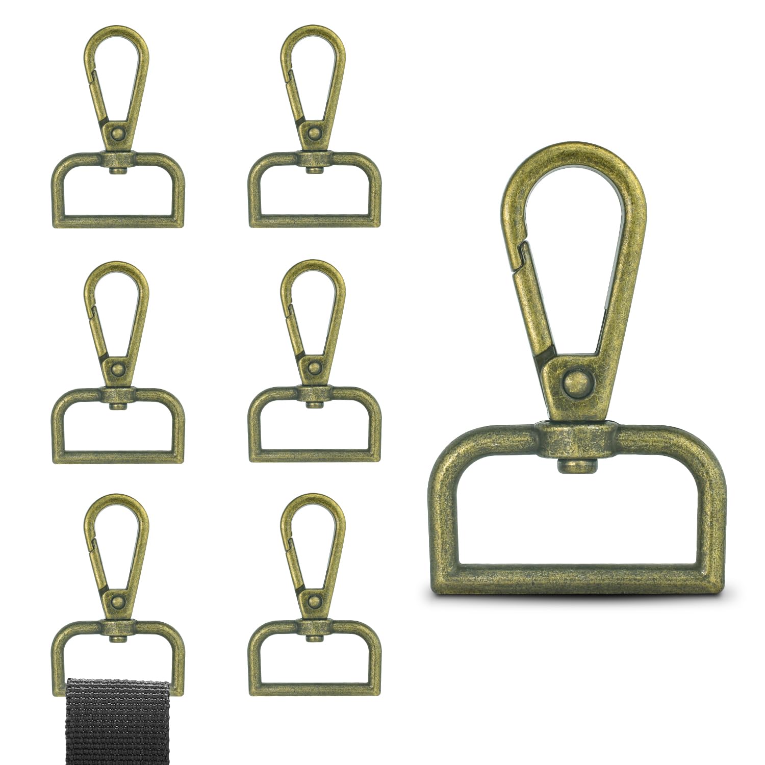 Amazon.com: 1 Inch Metal Swivel Snap Hooks, 6 Pack Lobster Claw Clasps ...