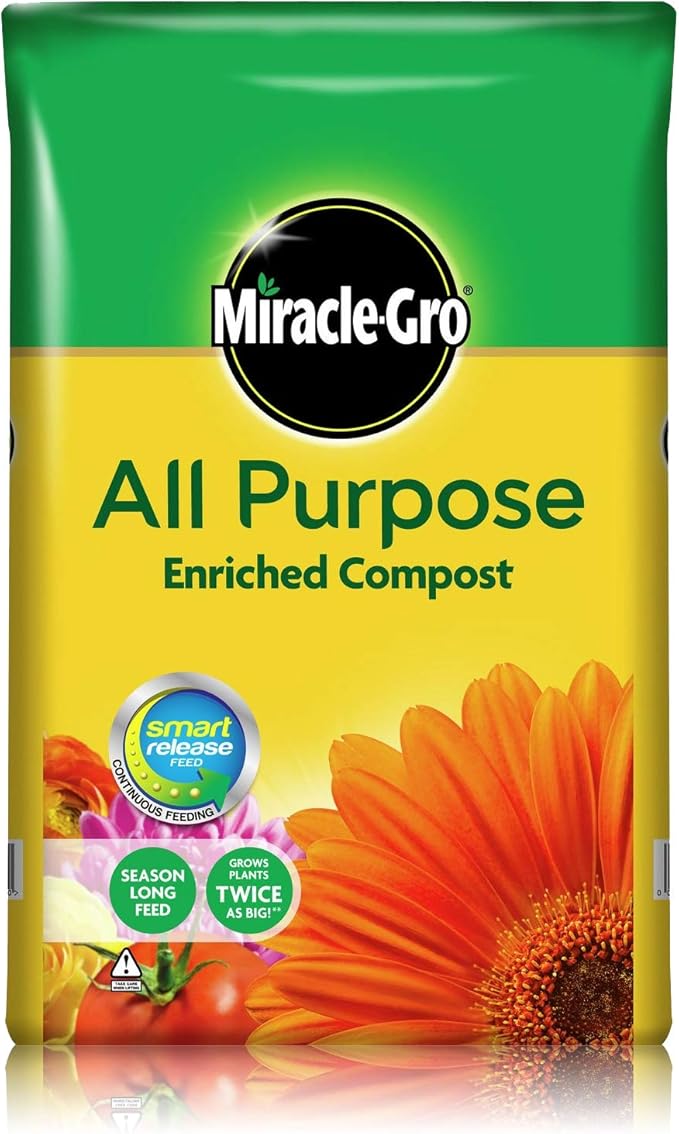 Miracle-Gro All Purpose Enriched Compost AllPurpose, Multi : Amazon.co ...