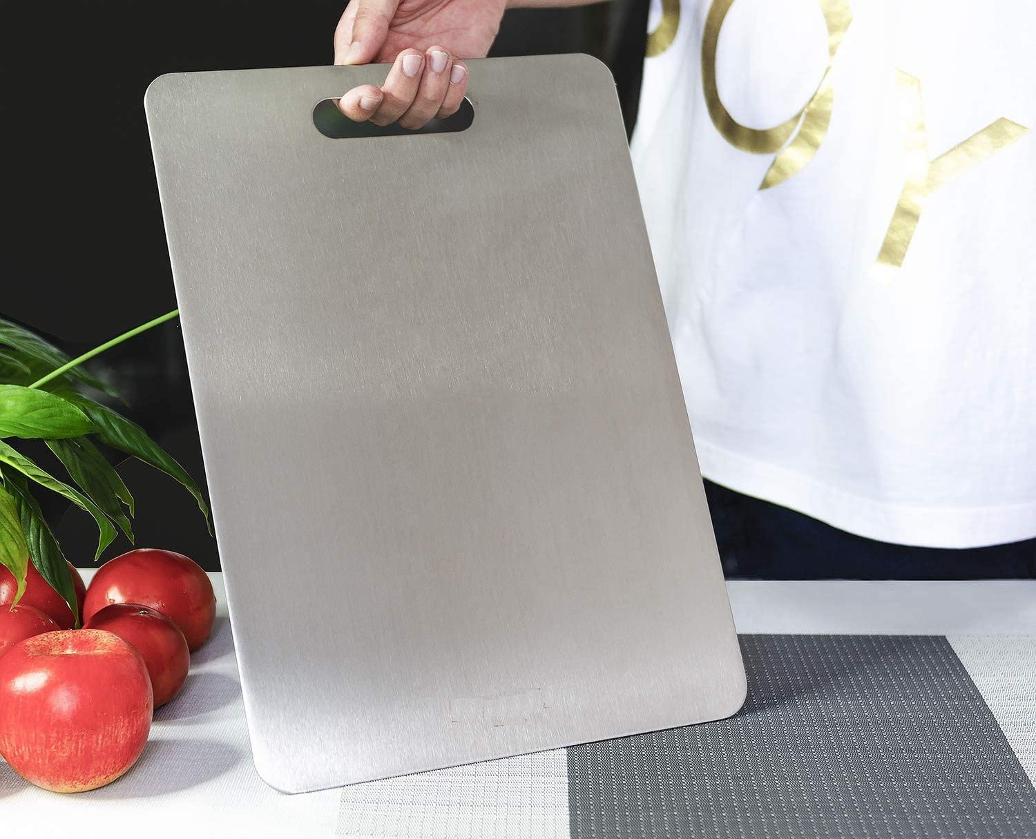 Buy ARNIYAVALA Chopping Board Stainless Steel Metal Cutting Kitchen ...