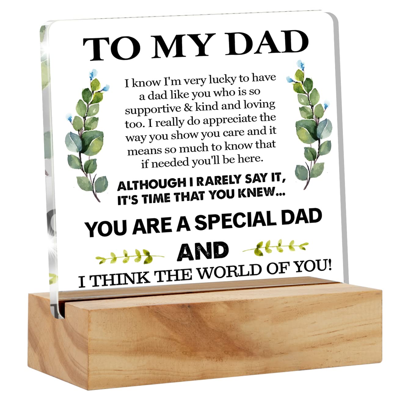Snapklik.com : To My Dad Gifts From Daughter Son, Best Dad Desk Decor ...