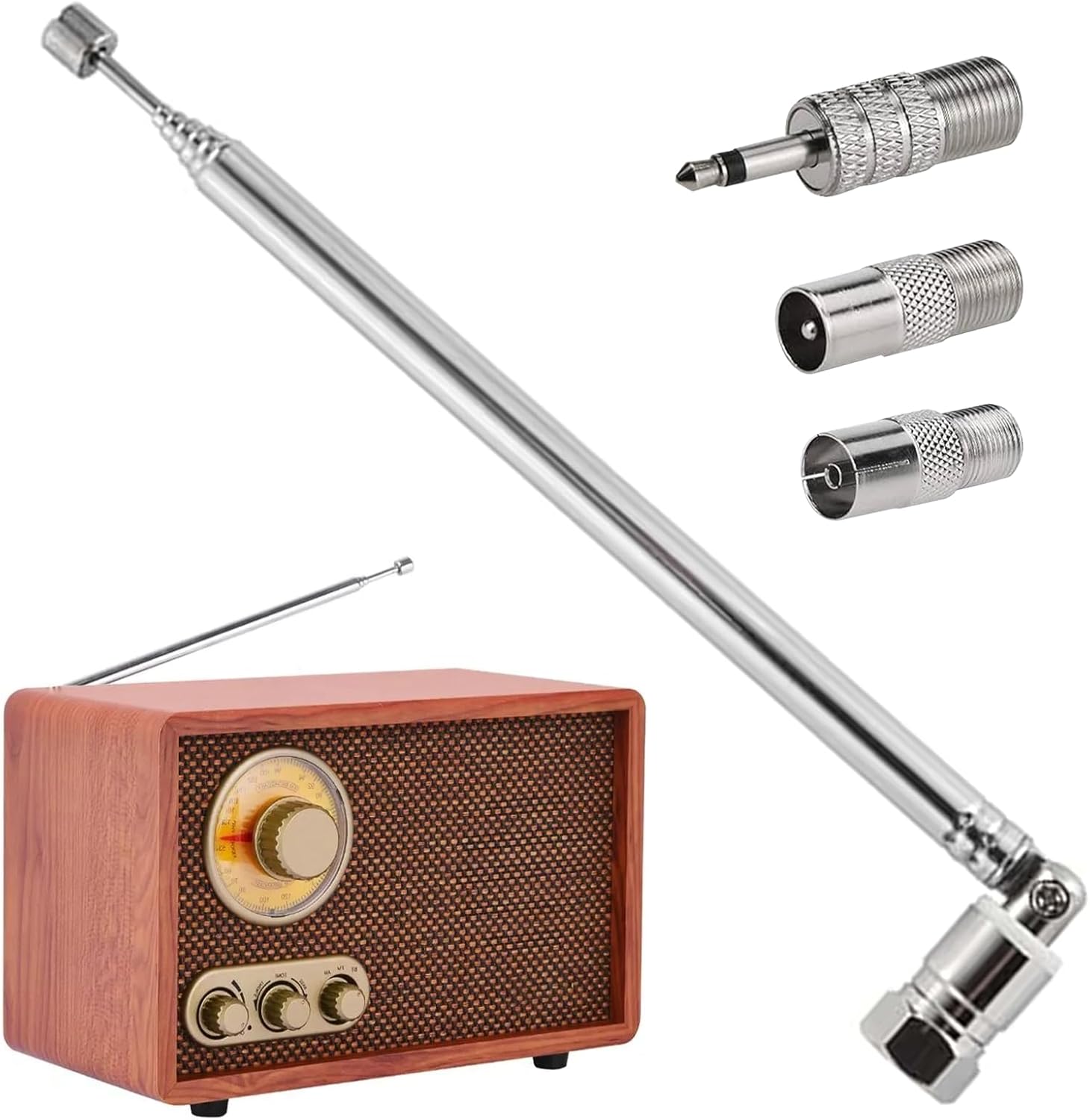 FM Aerial for Hifi, DAB FM Radio Antenna 75 Ohm, F Type Male Plug ...