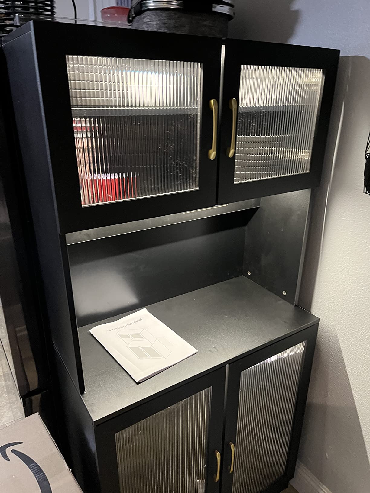 $42/mo - Finance LVSOMT 67" LED Storage Cabinet with Charging Station ...