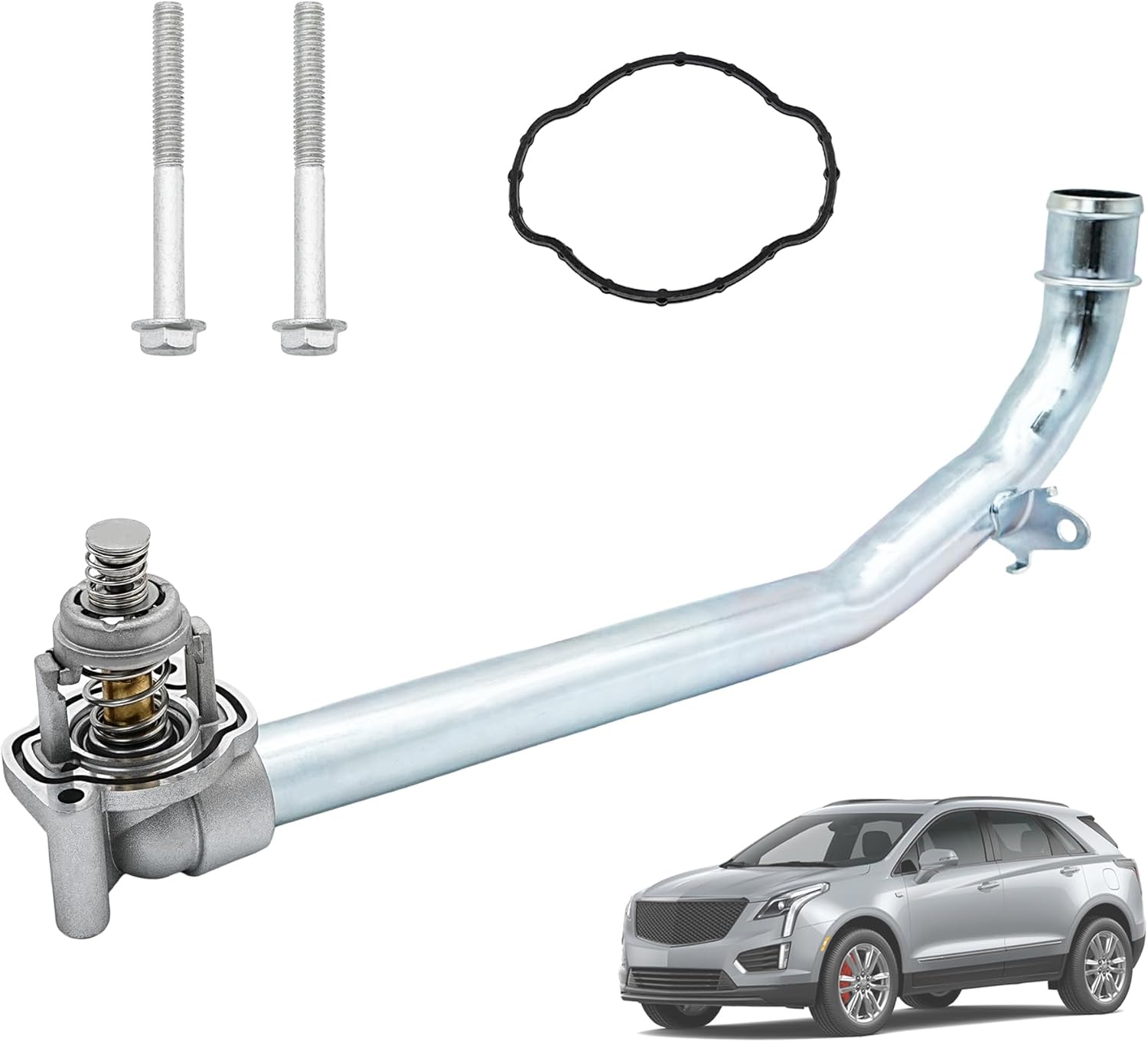 Amazon.com: Upgrade Aluminium Engine Coolant Thermostat Housing ...